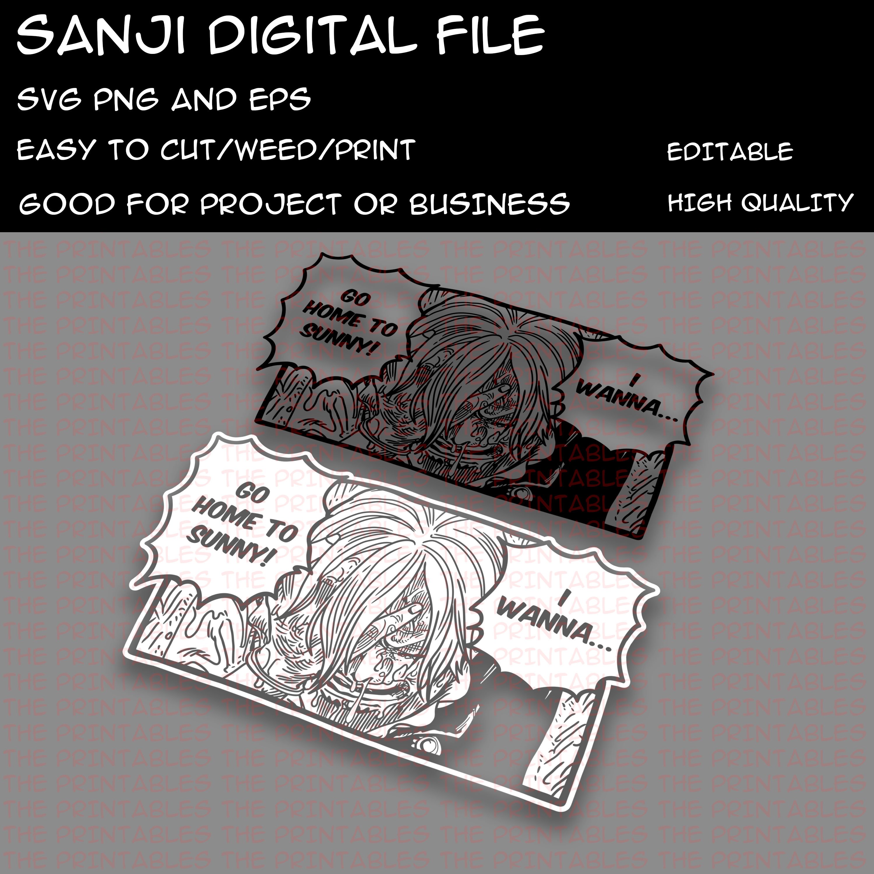 Sanji Crying Digital File - Payhip