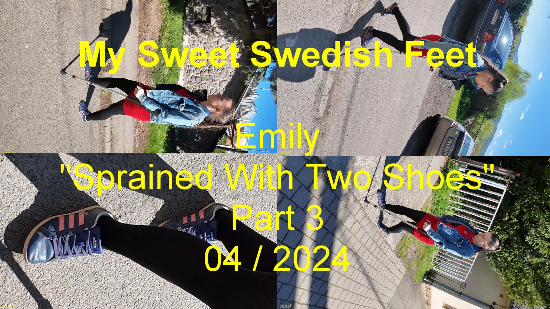 2024-08-09 Emily - Sprained with two shoes - Part 3 (04-2024) - Payhip