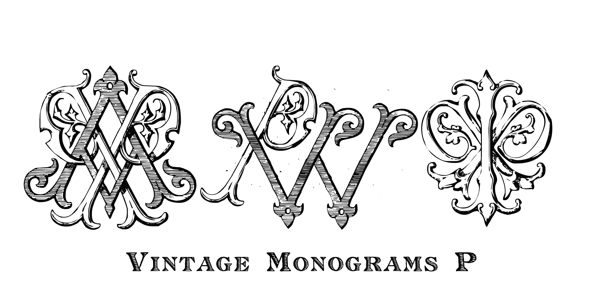 Vintage Monograms P - Payhip