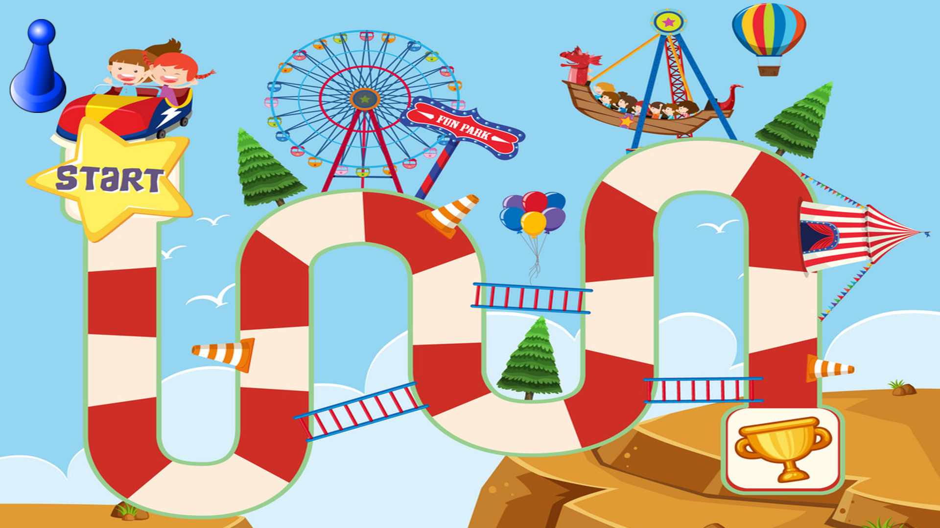 Classroom PPT Carnival Board Game Template - Payhip