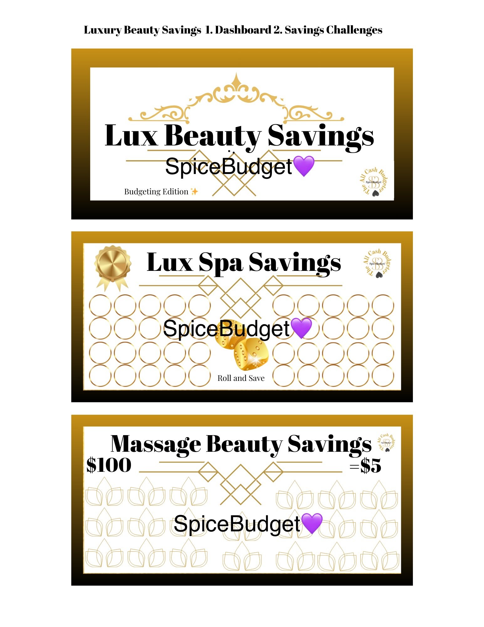 Lux Beauty Savings Challenge - Payhip