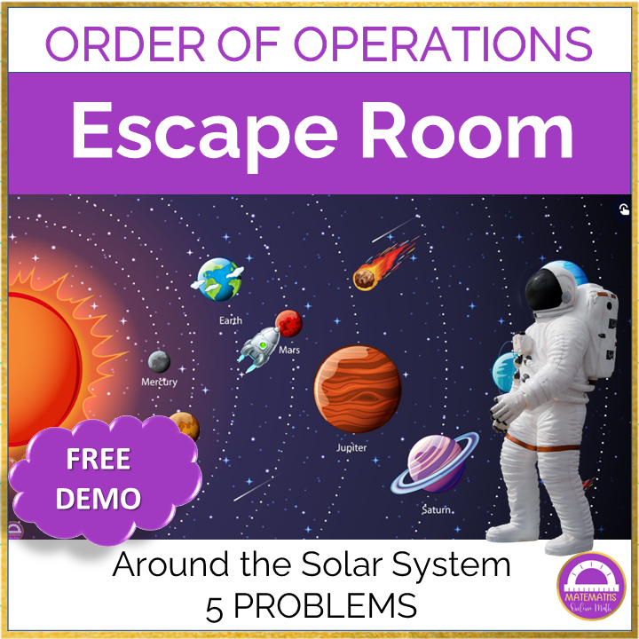 Free Order of Operations Escape Room Sample – Self-Checking Digital ...