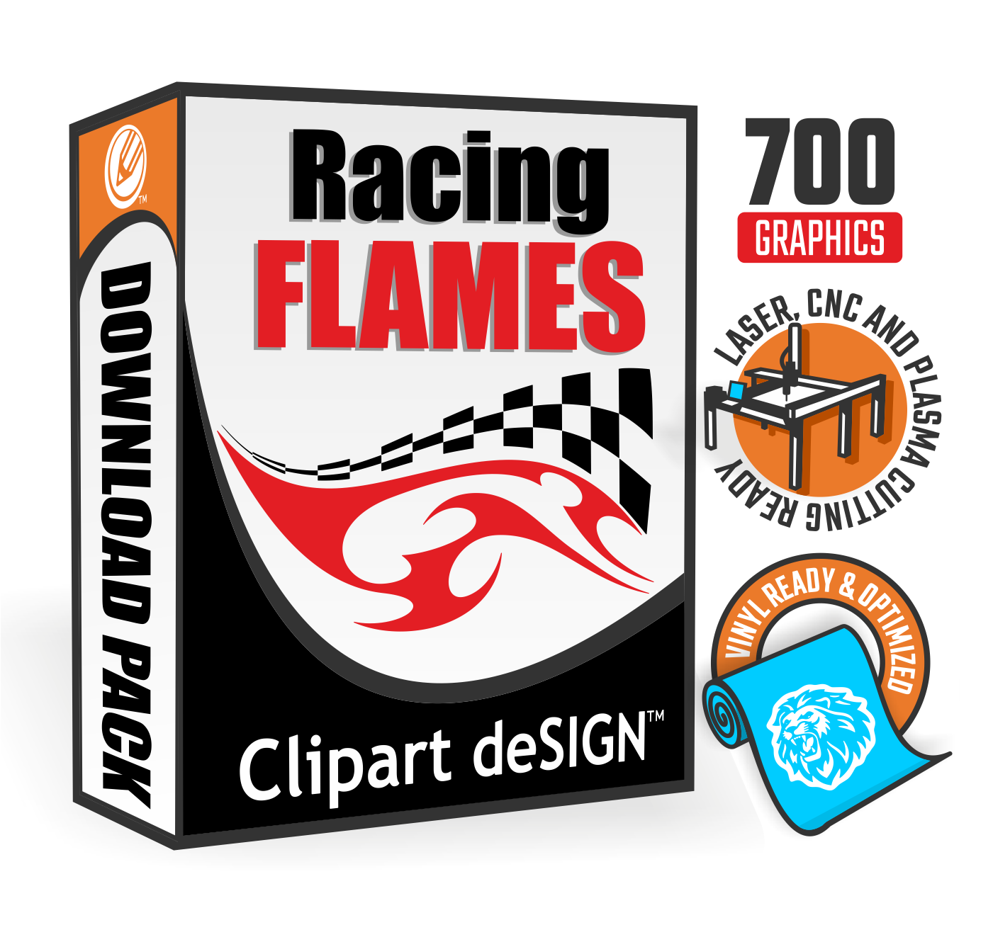 Racing Flames and Flags