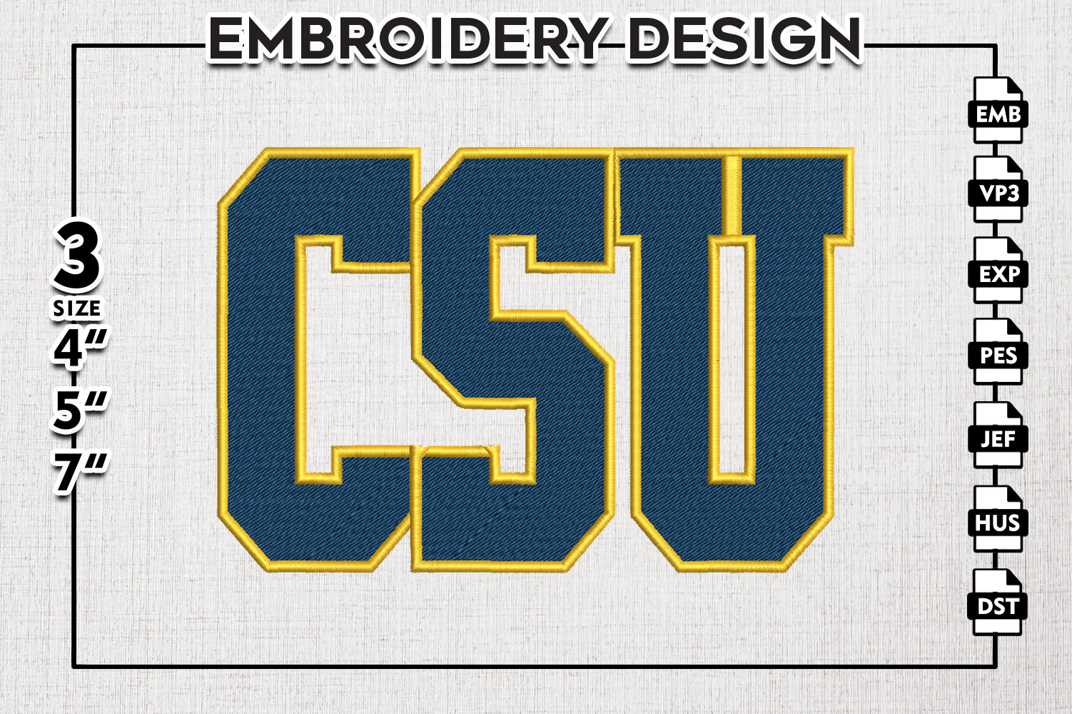 NCAA CSU Eagles Logo Emb Files, NCAA Coppin State Eagles Team ...