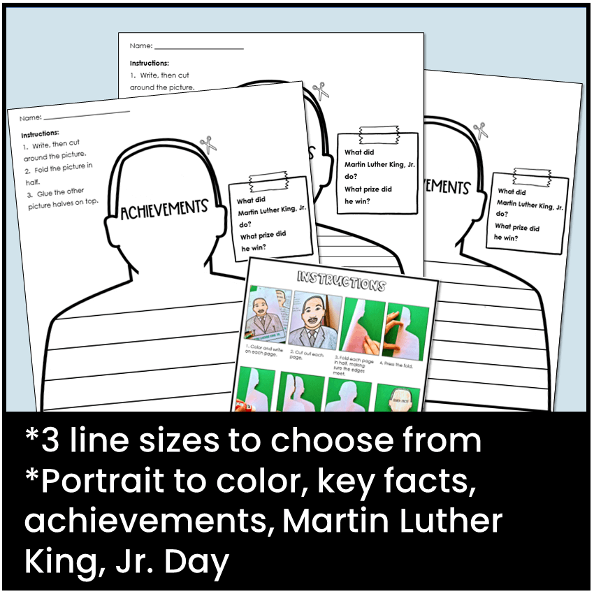 Martin Luther King Jr Craft, Martin Luther King, Jr. Day Activity