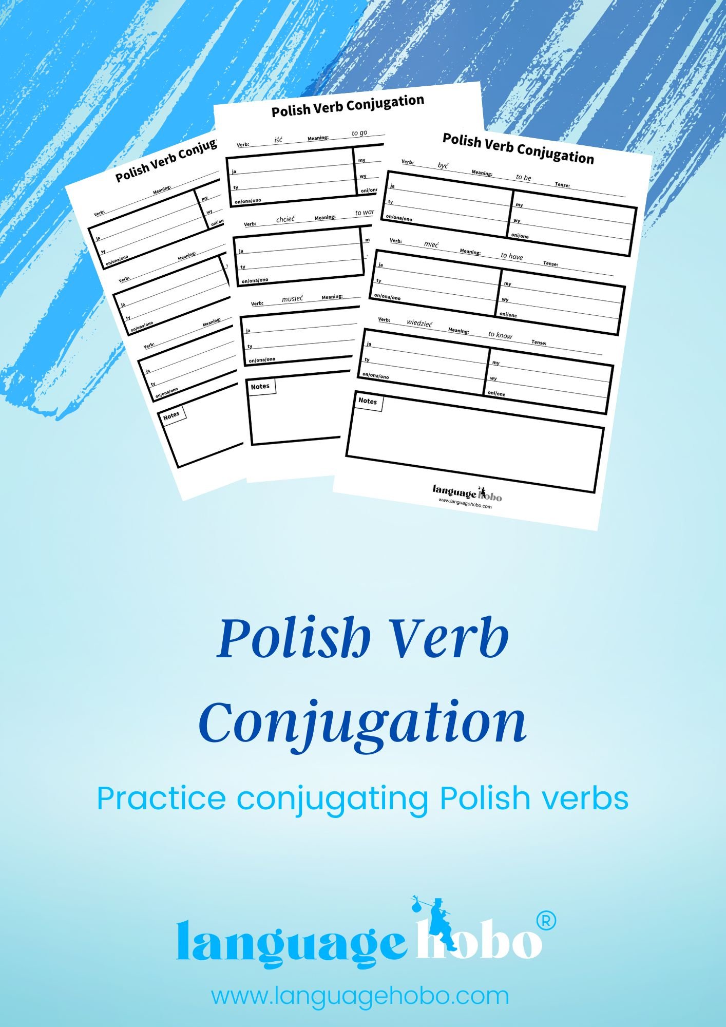 Polish Verb Conjugation Practice Worksheets [PDF Download] - Payhip