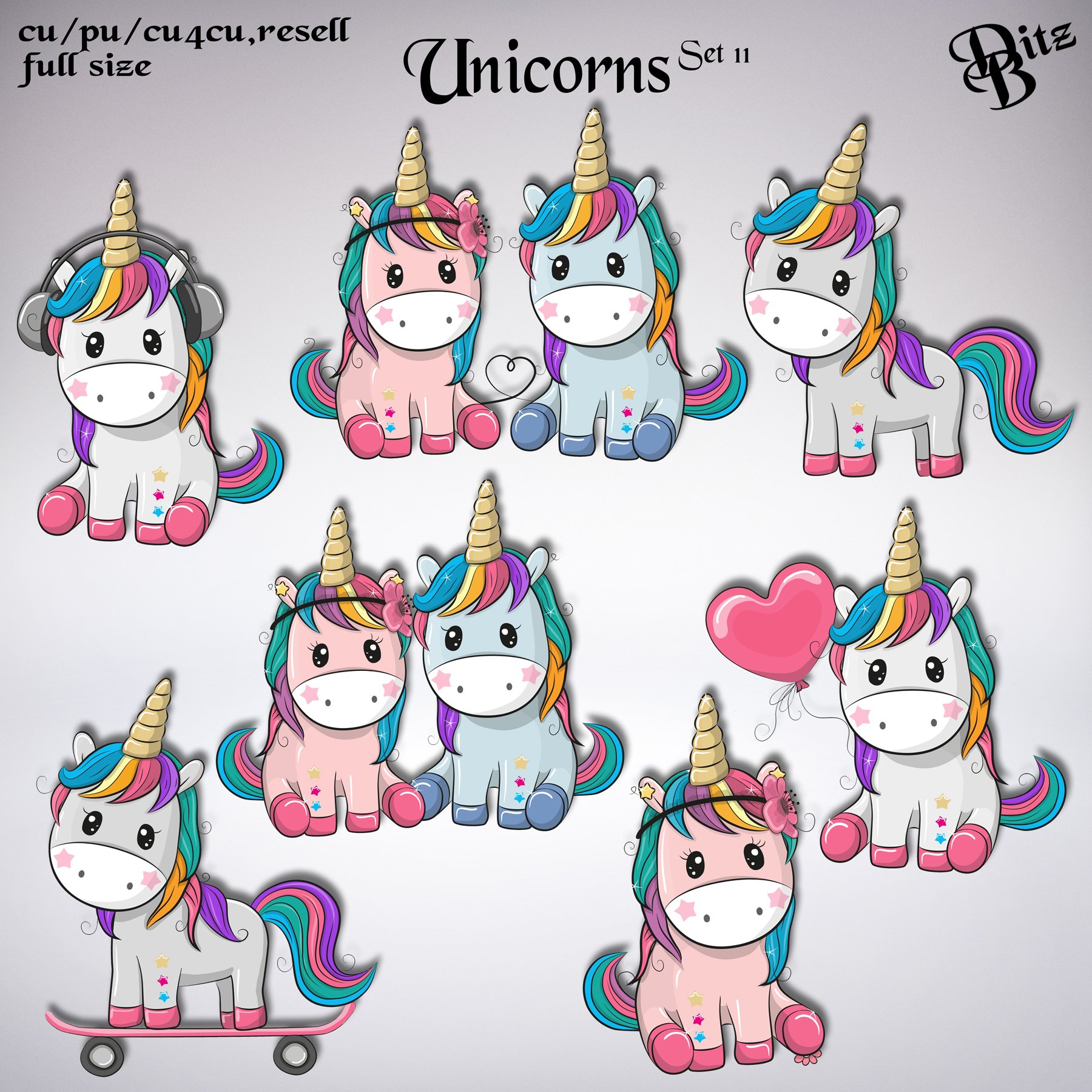 Unicorns Set 11 - Payhip
