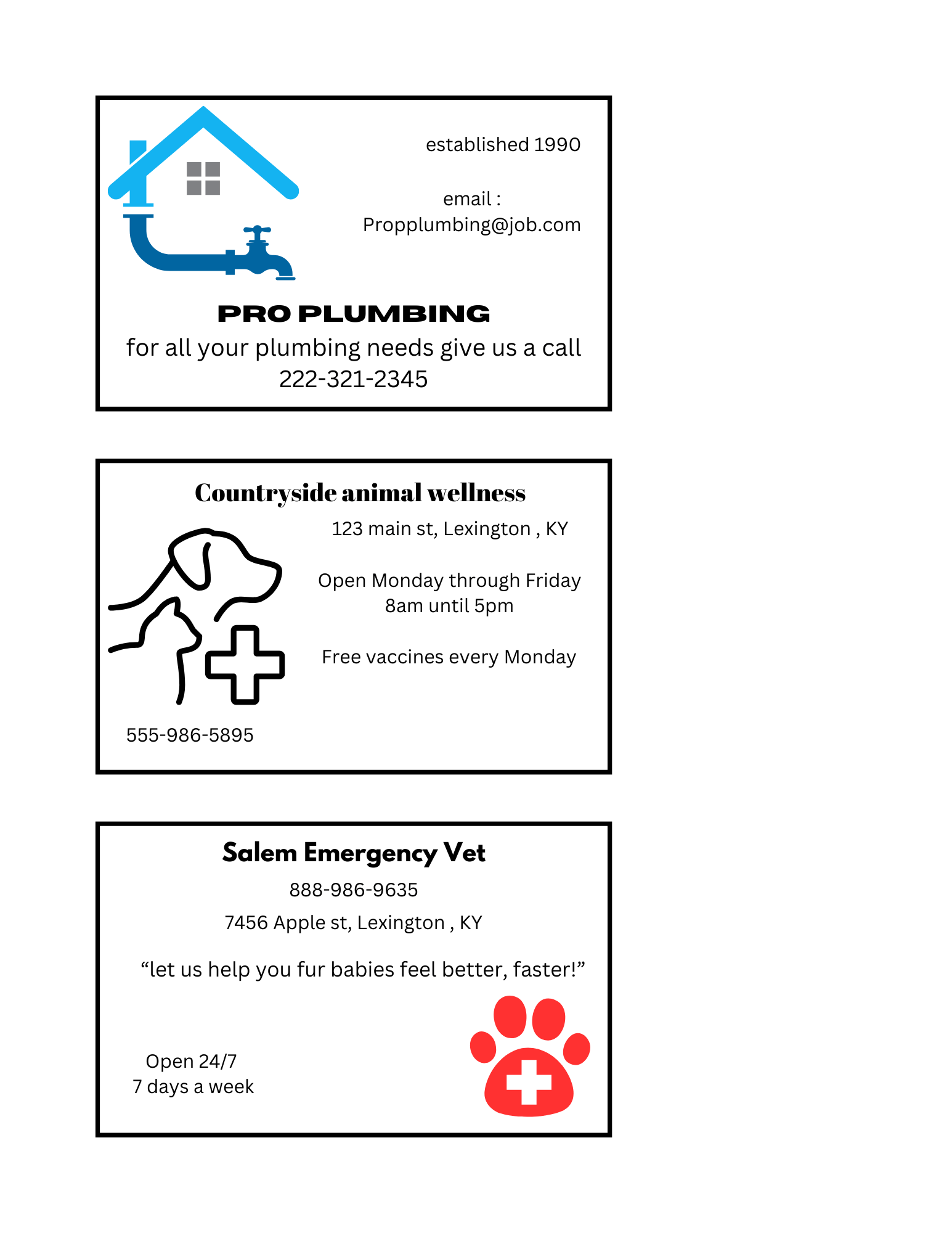 Business cards Task PDF - Payhip