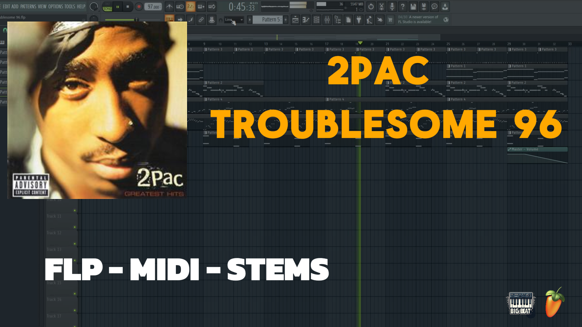 2Pac - Troublesome 96 FLP MIDI STEMS - Payhip