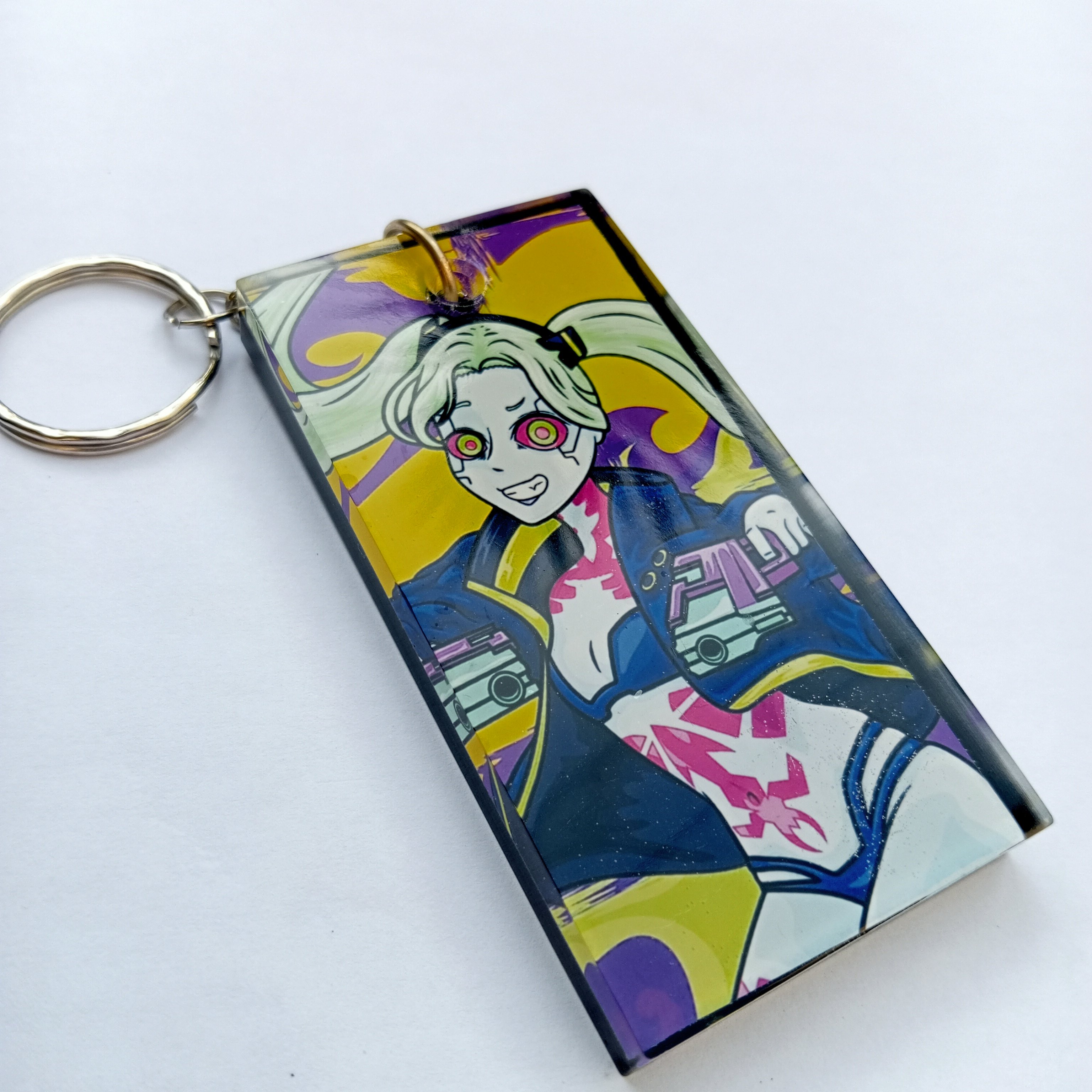 Anime Keychain Pendant Epoxy Resin Manga Kawaii Swimsuit Anime Girl ...