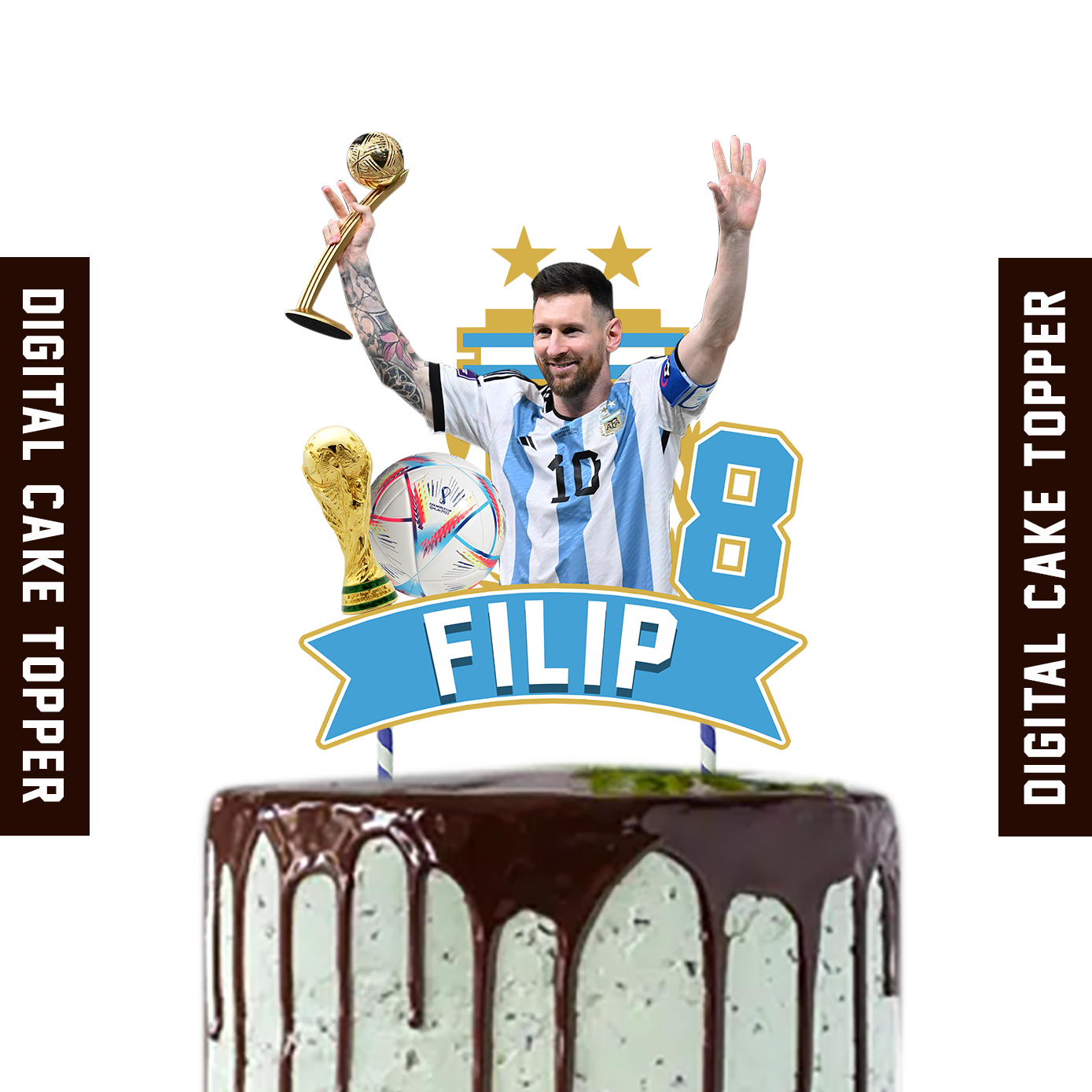 MESSI ARGENTINA CAKE TOPPER - Payhip