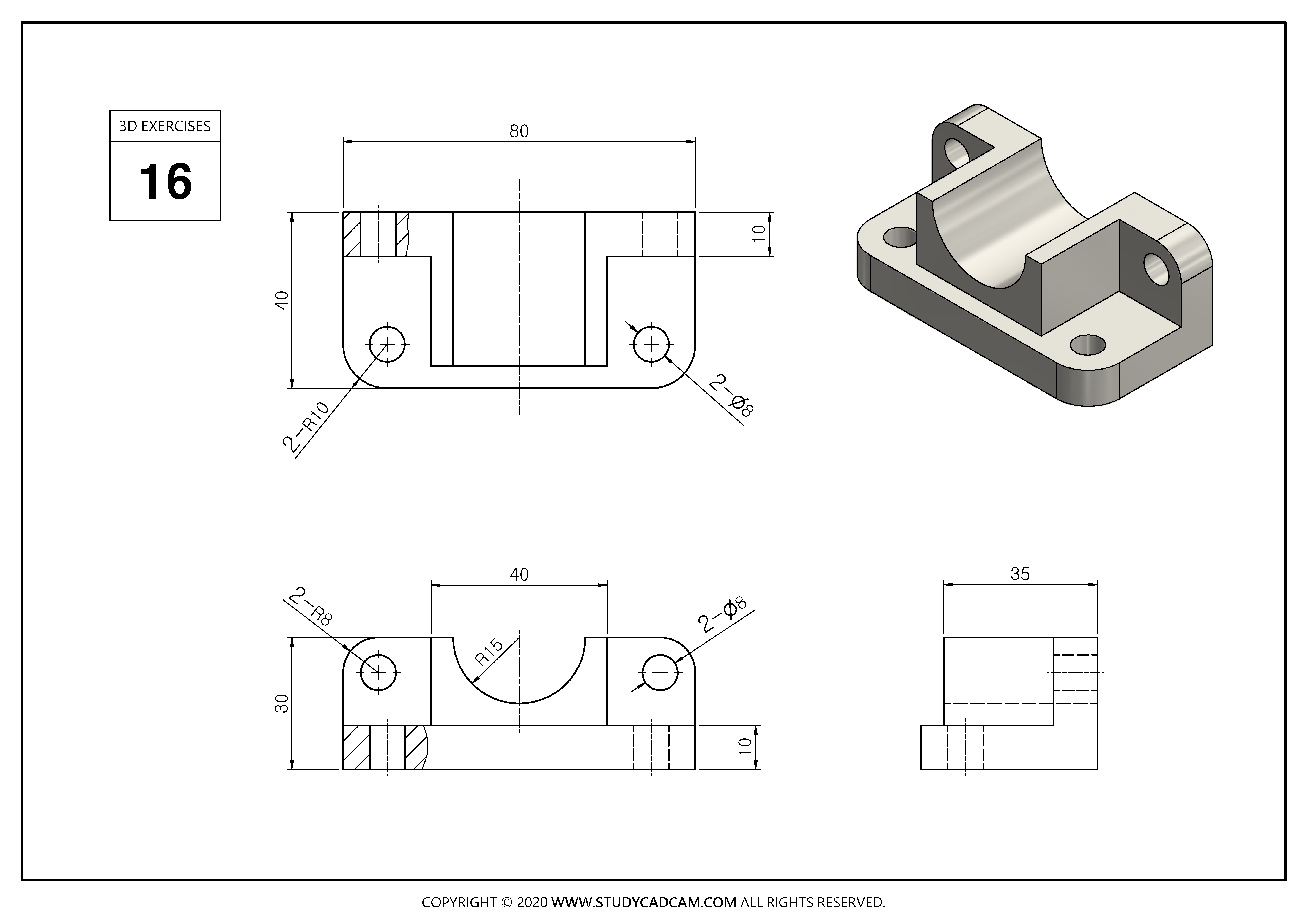 STUDYCADCAM 3D MODELING EXERCISES 676 (PDF) - Payhip