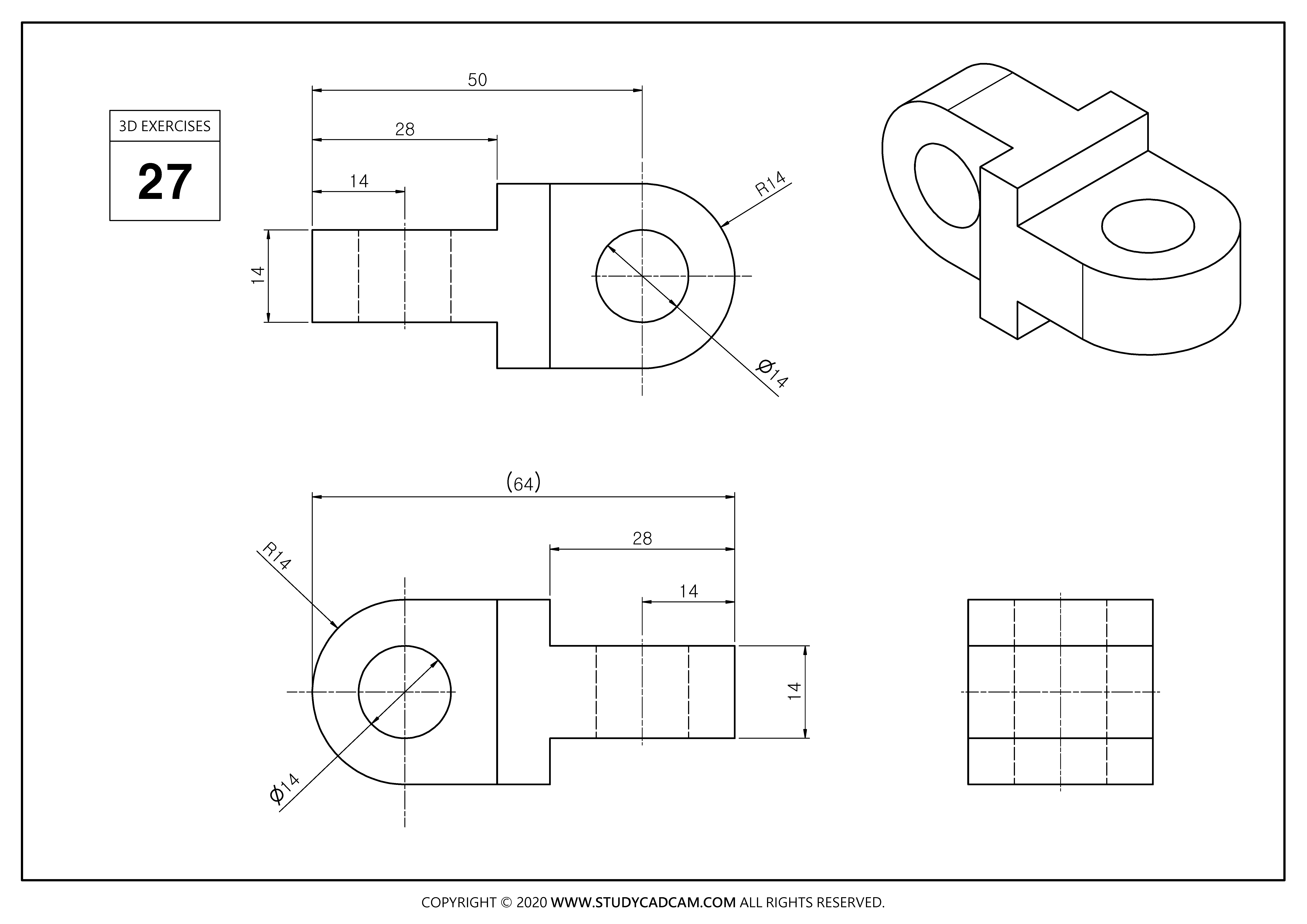 STUDYCADCAM 3D MODELING EXERCISES 540 (PDF) - Payhip