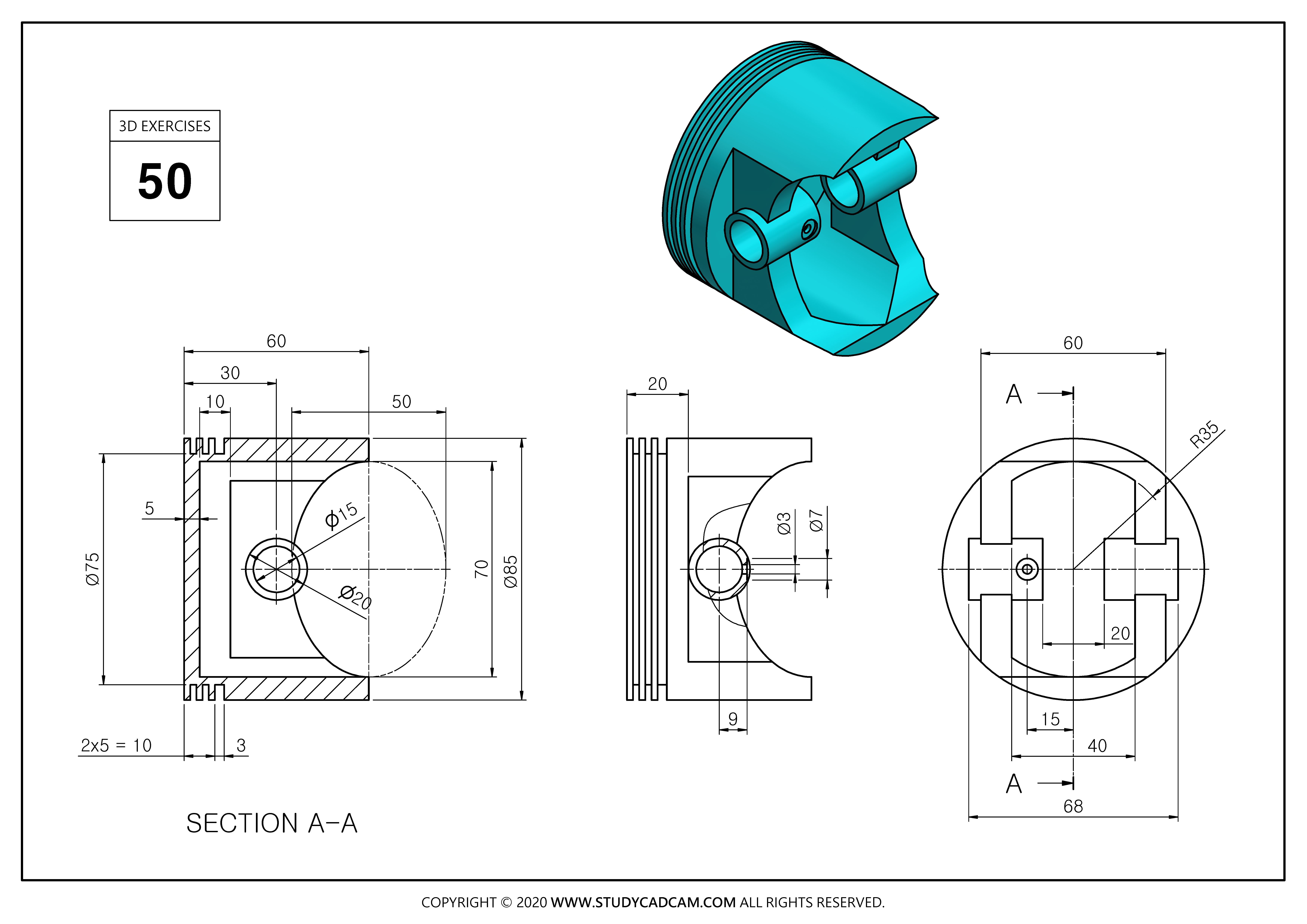 STUDYCADCAM 3D MODELING EXERCISES 295 (PDF) - Payhip