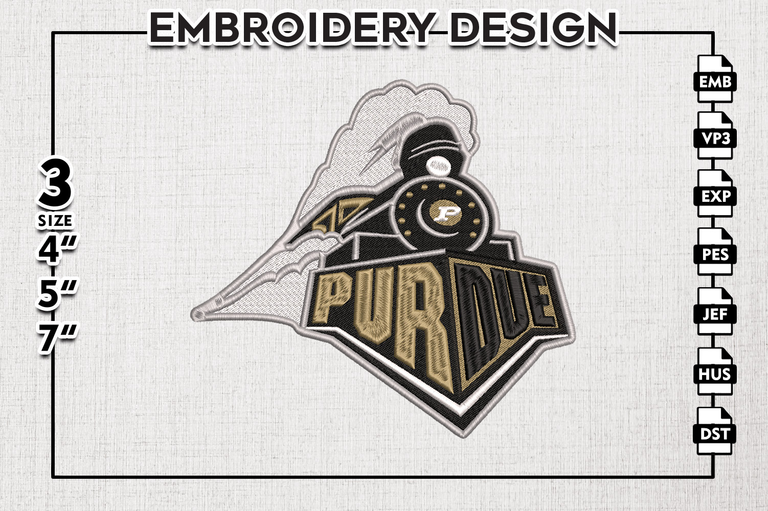 NCAA Purdue Team Mascot Logo Emb Files, NCAA Purdue Boilermakers Team ...