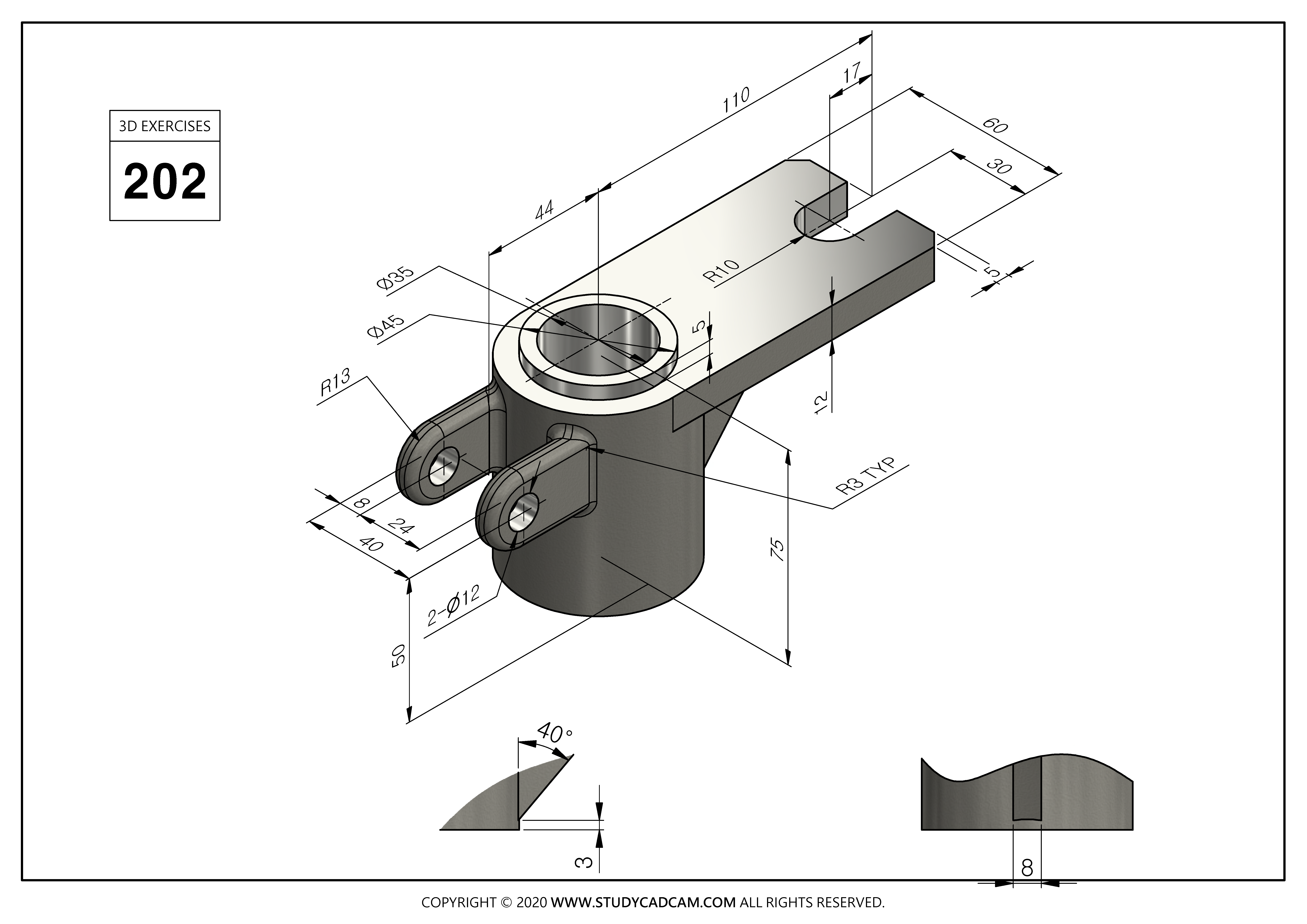 STUDYCADCAM 3D MODELING EXERCISES 202 (PDF) - Payhip