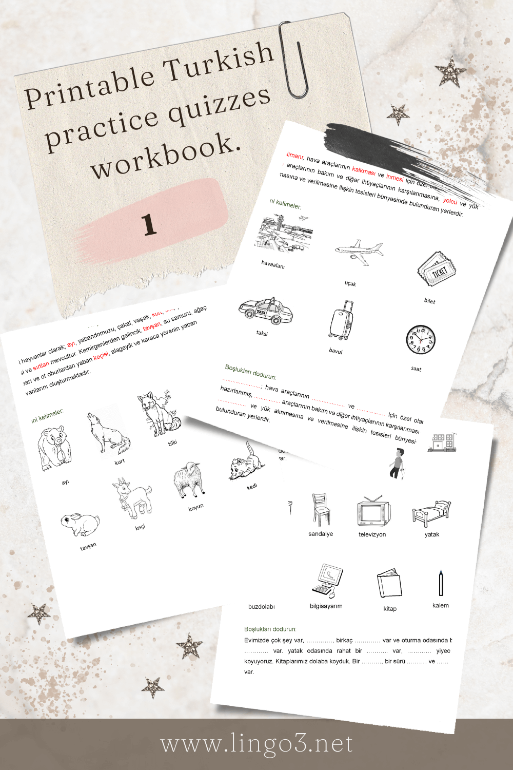 İstanbul Turkish B1 course book workbook audio