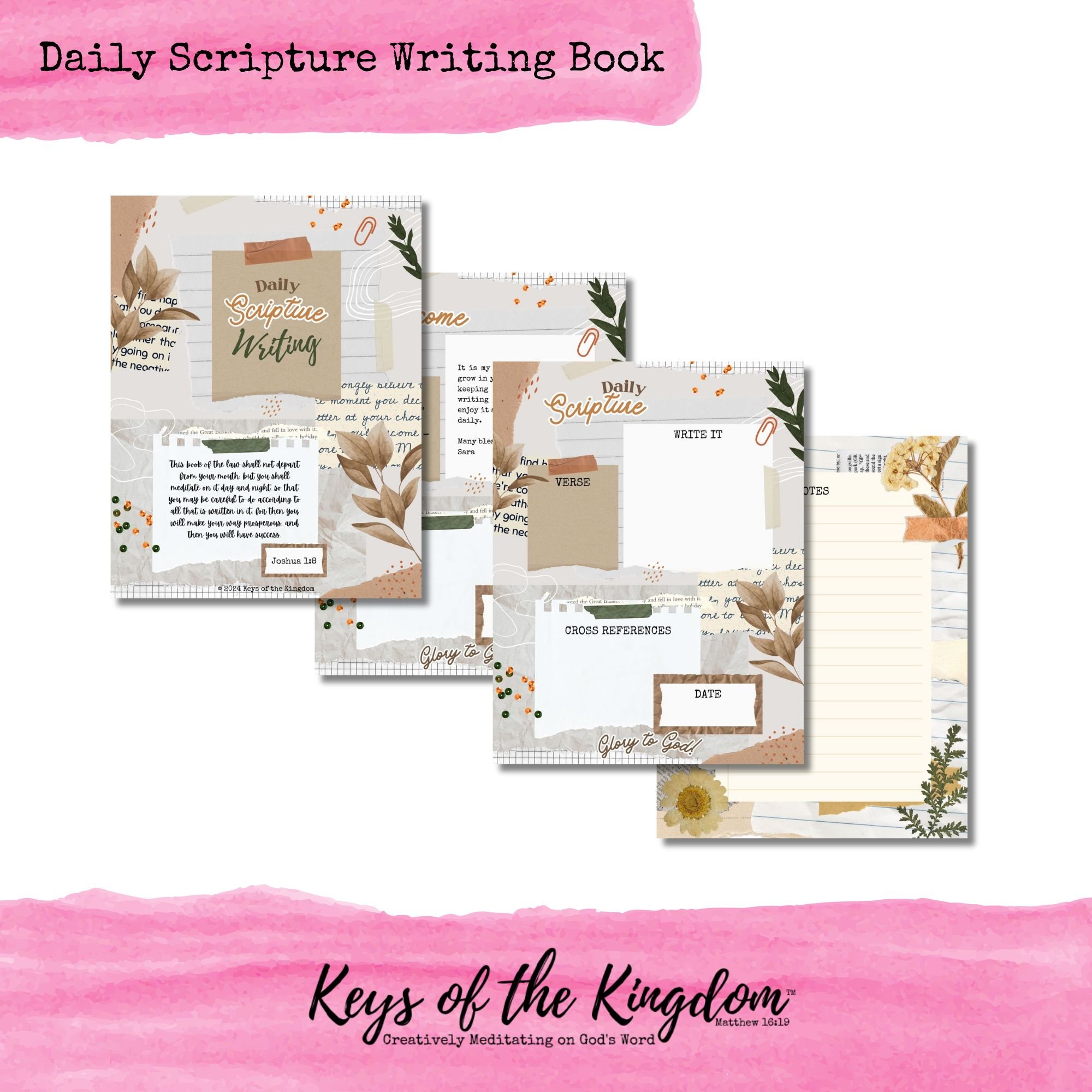 Daily Scripture Writing Book