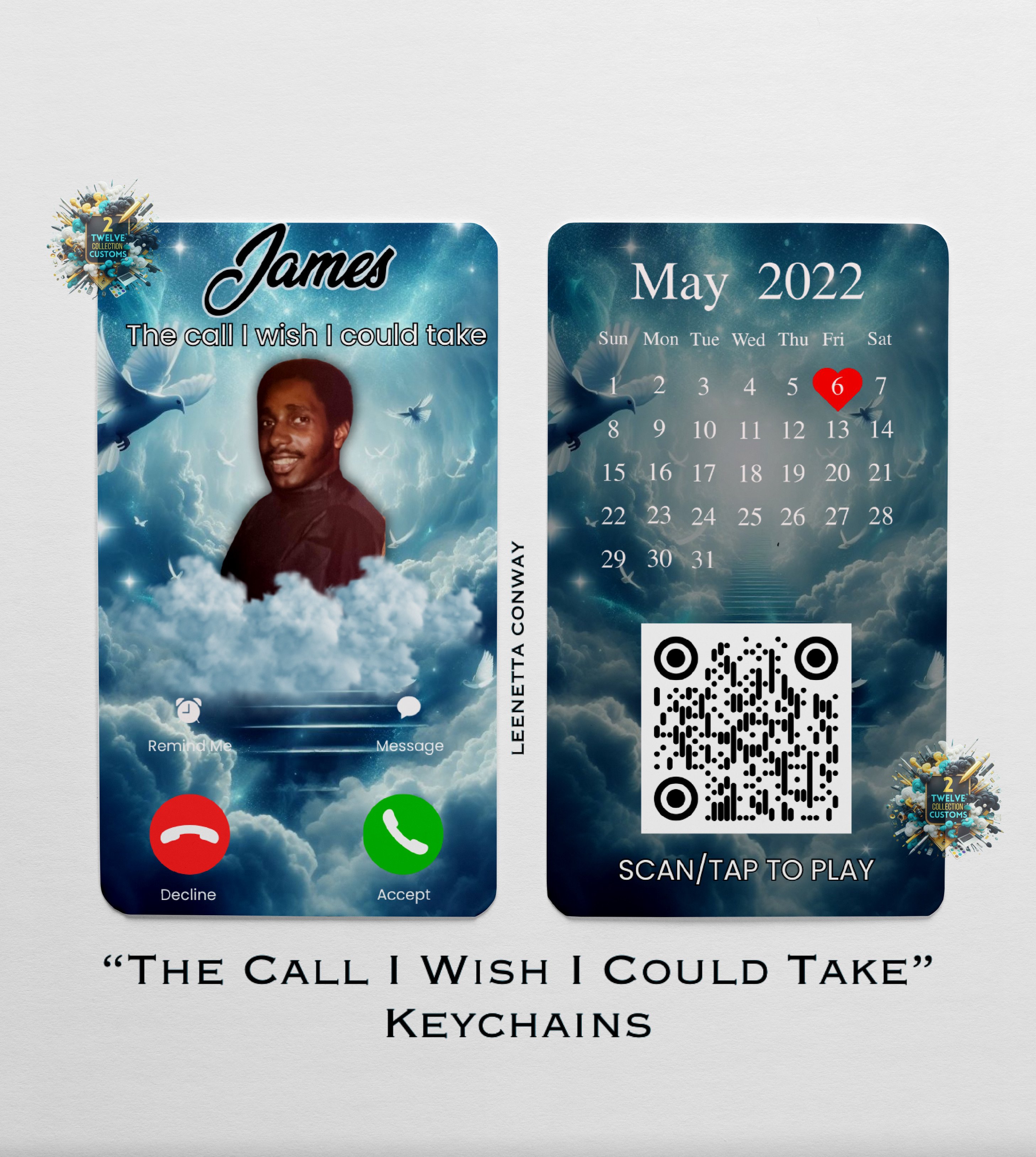 Heavens Calling Keychain Canva Pro Template - Payhip