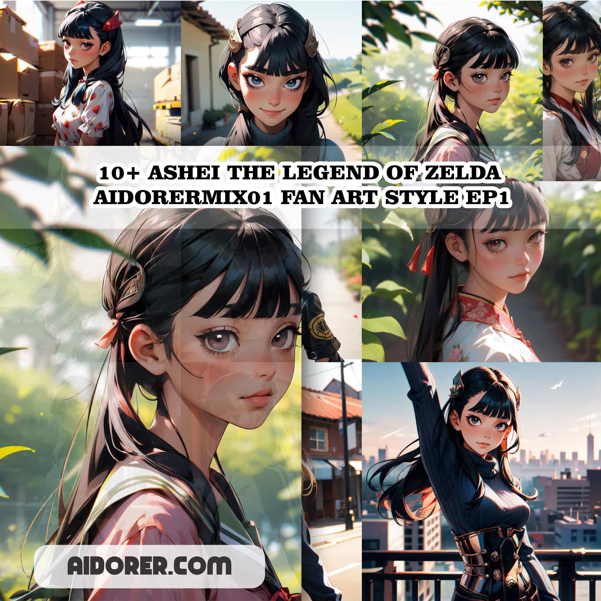 10 ASHEI THE LEGEND OF ZELDA AIDORERMIX01 FAN ART STYLE EP1 - Payhip