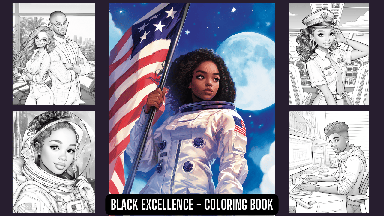 Black Excellence - Coloring Book For Adults - Payhip