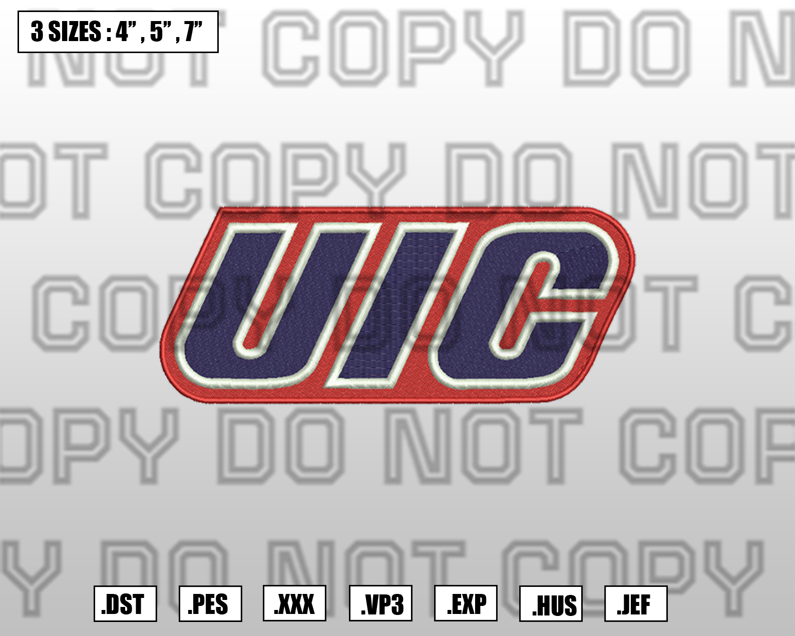 Illinois-Chicago Flames Logo Embroidery Designs, Machine Embroidery ...