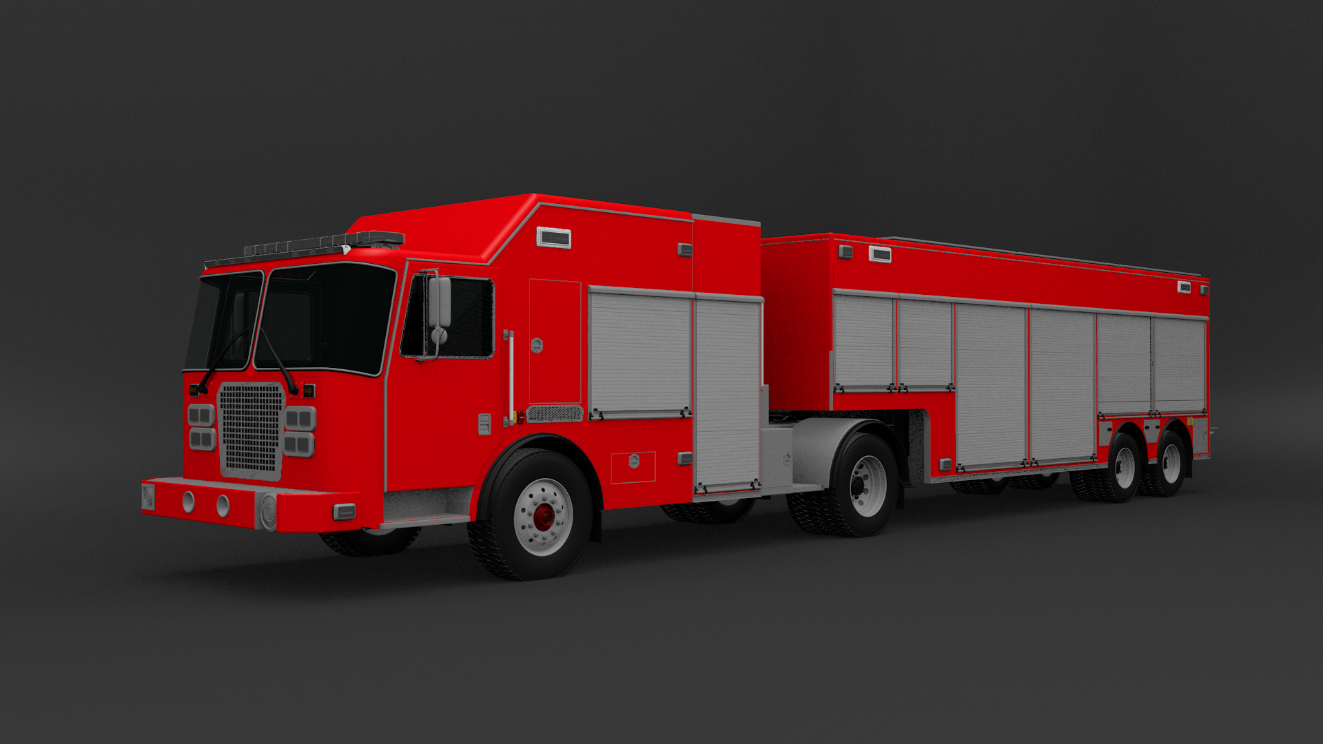 LACoFD Styled KME USAR truck