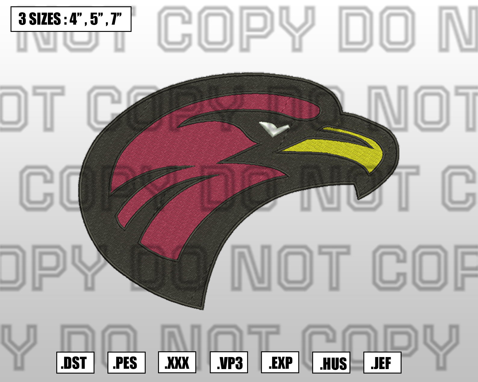 Louisiana-Monroe Warhawks Logo Embroidery Designs, Machine Embroidery ...
