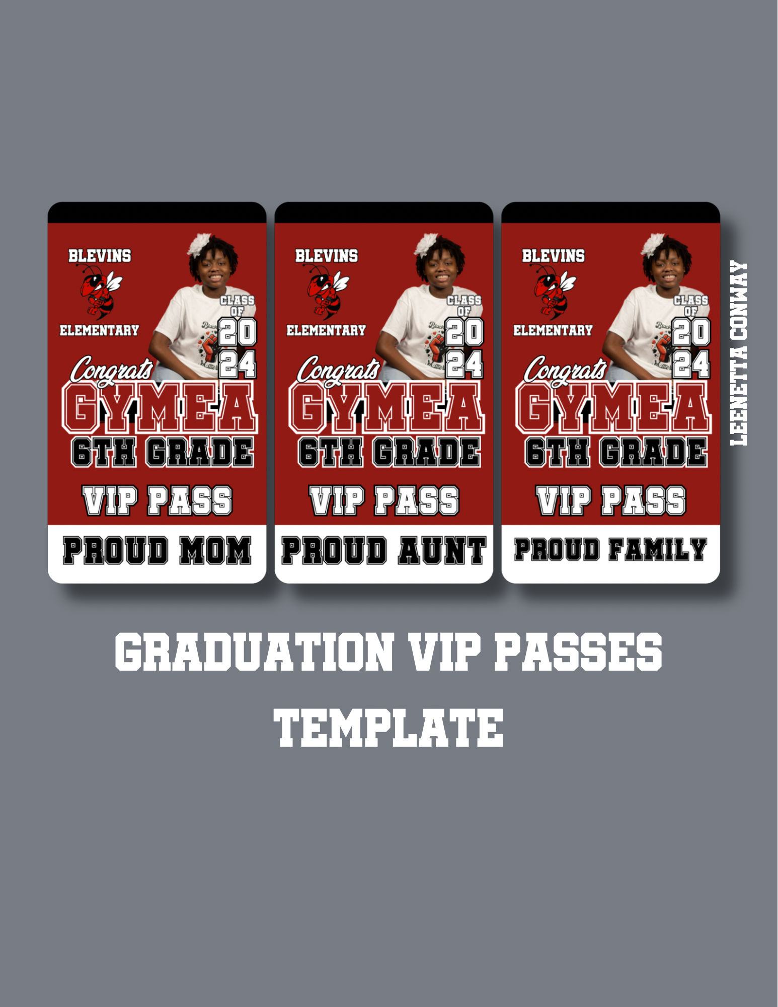 Graduation Vip Passes Canva Pro Template - Payhip