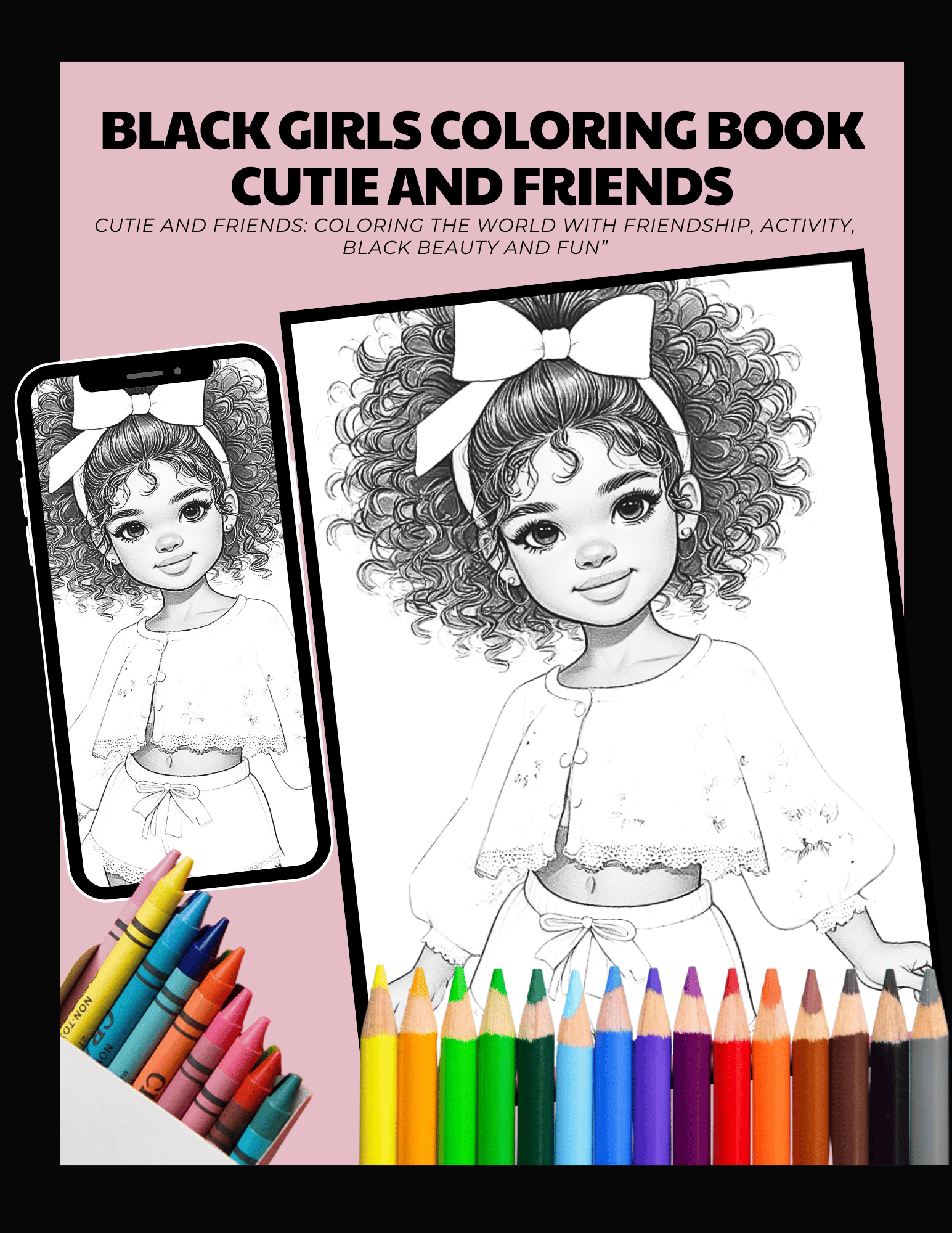 Multimedia Visions Enterprises - Black Girls Coloring Book Cutie and ...