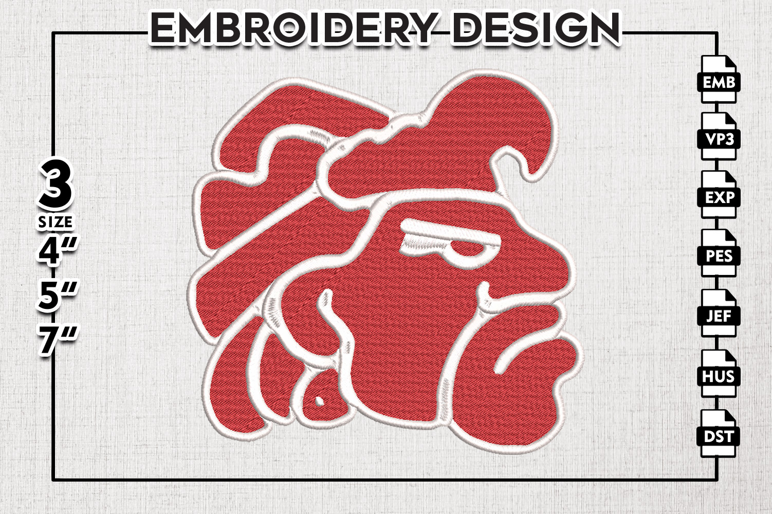 SD State Aztecs Mascot Logo Embroidery Files, NCAA San Diego State ...