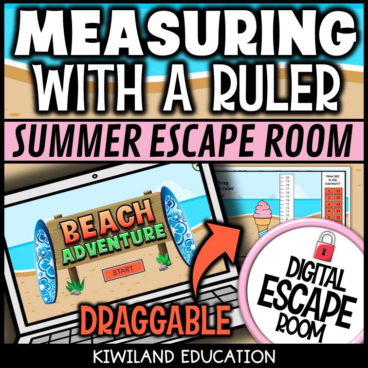 Ruler Measurement Digital Escape Room Summer and End Of Year - Payhip