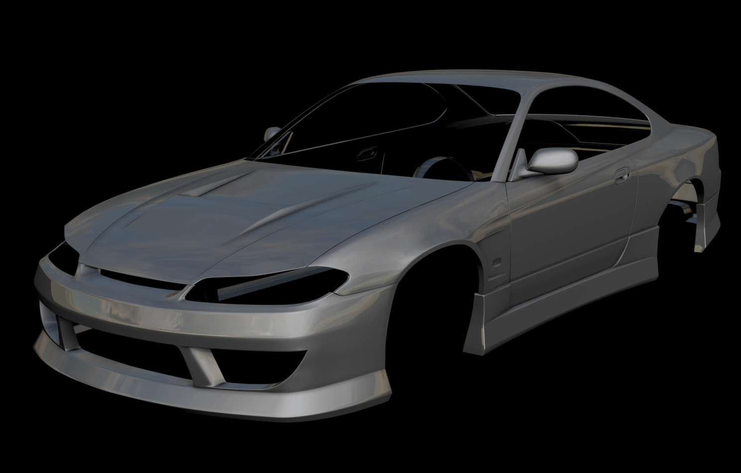 S15 URAS TYPE-4 BODYKIT M-SPORTS HOOD FENDERS (GT7/GTS BASE) - Payhip