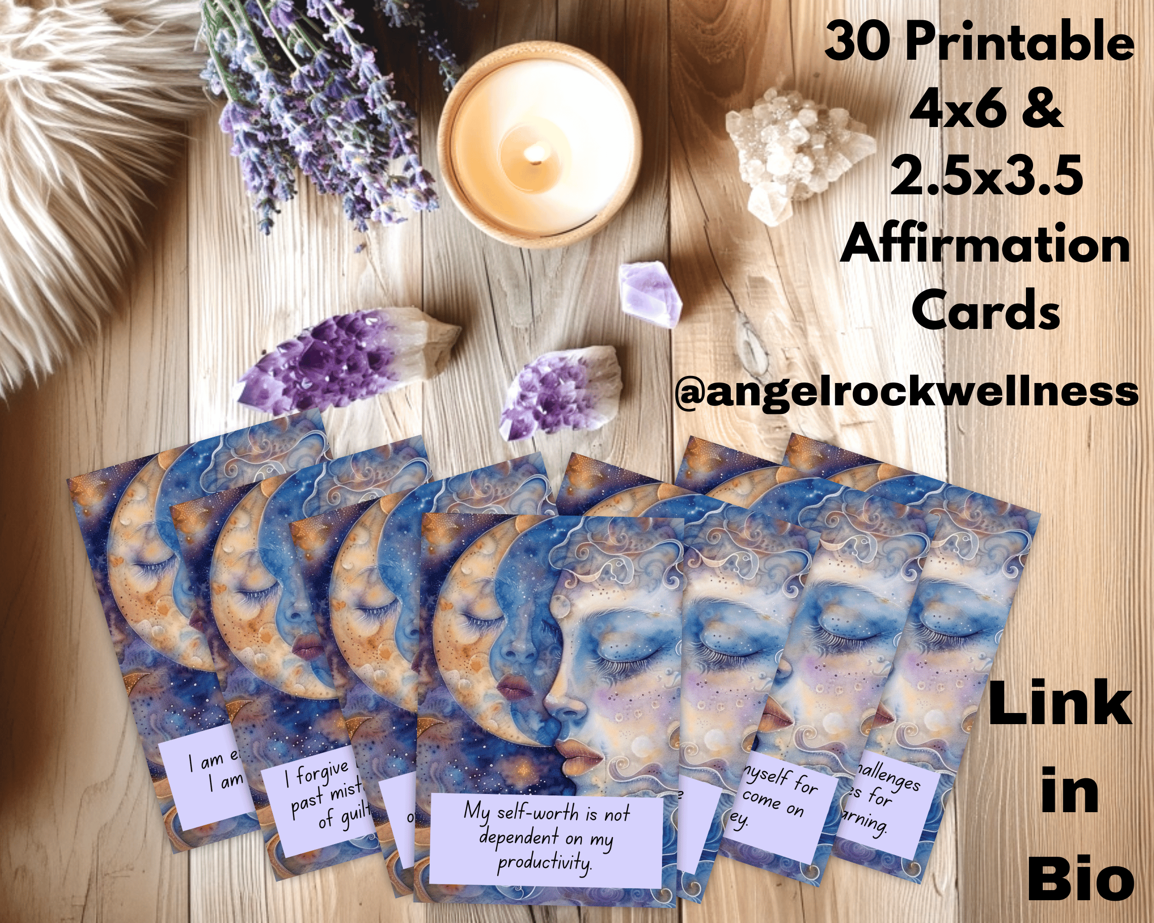 30 Printable Affirmation Cards: Your Path to Wellness and Empowerment ...