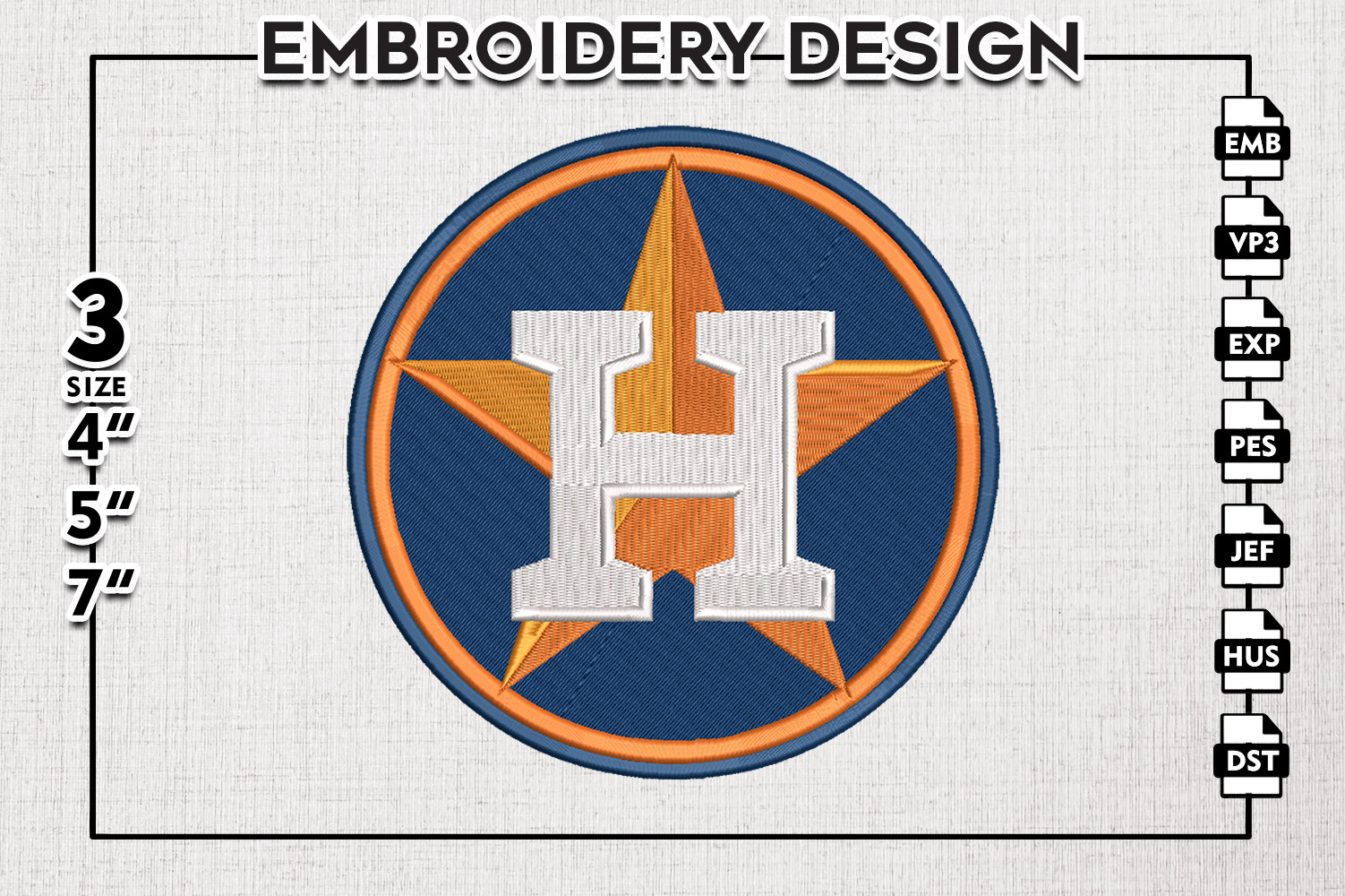 MLB Houston Astros Embroidery Design Files, MLB Houston Astros Team ...
