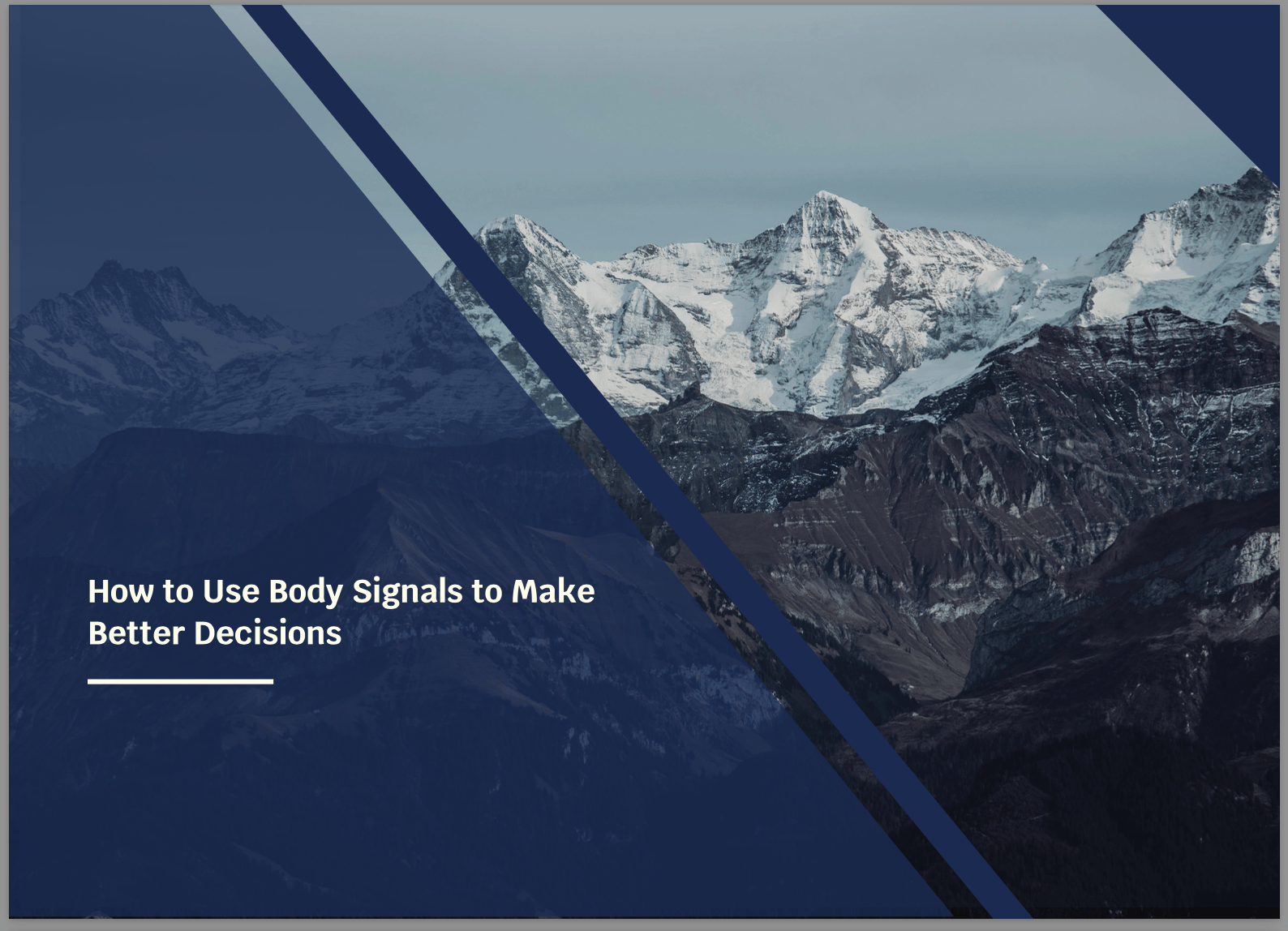 How to Use Body Signals to Make Better Decisions Workshop Slides - Payhip