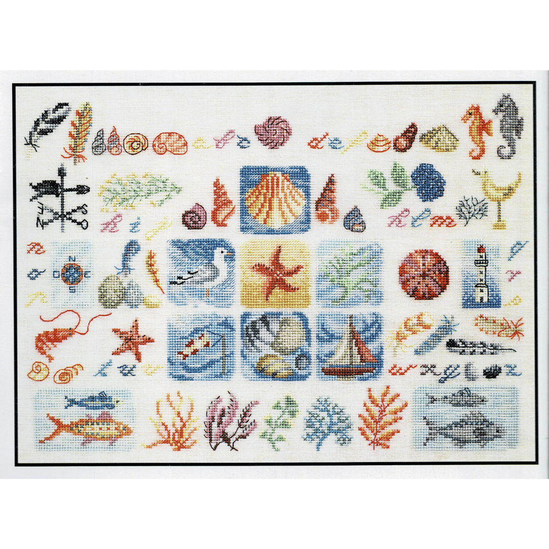 XC1342 DMC Seashore Sampler XStitch Kit