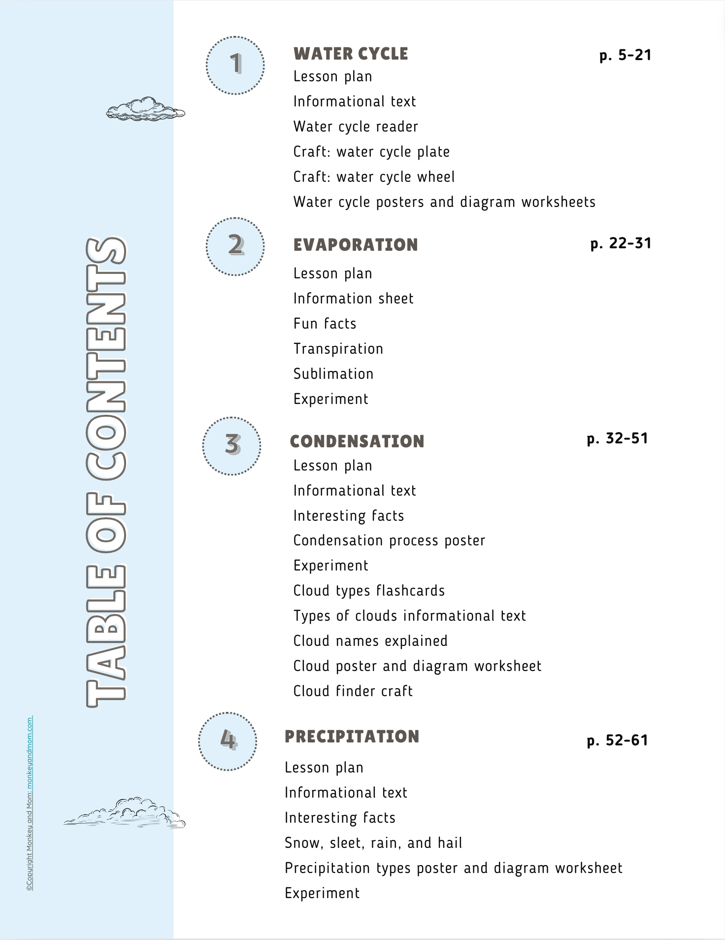 Water Cycle Unit Study: water cycle diagram worksheets pdf