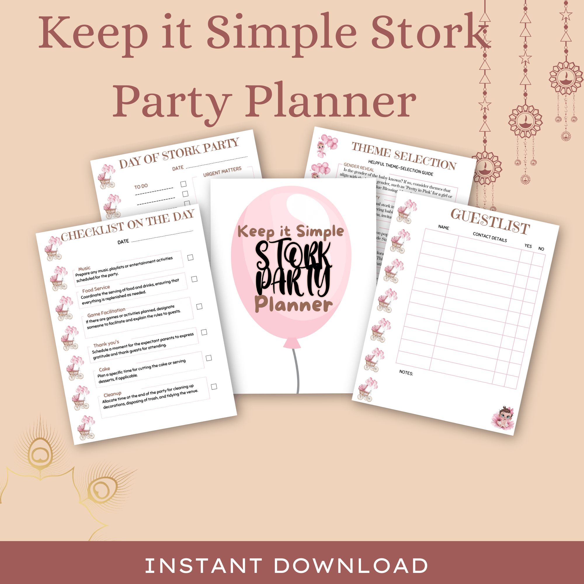 Keep It Simple Stork Party Planner - Payhip
