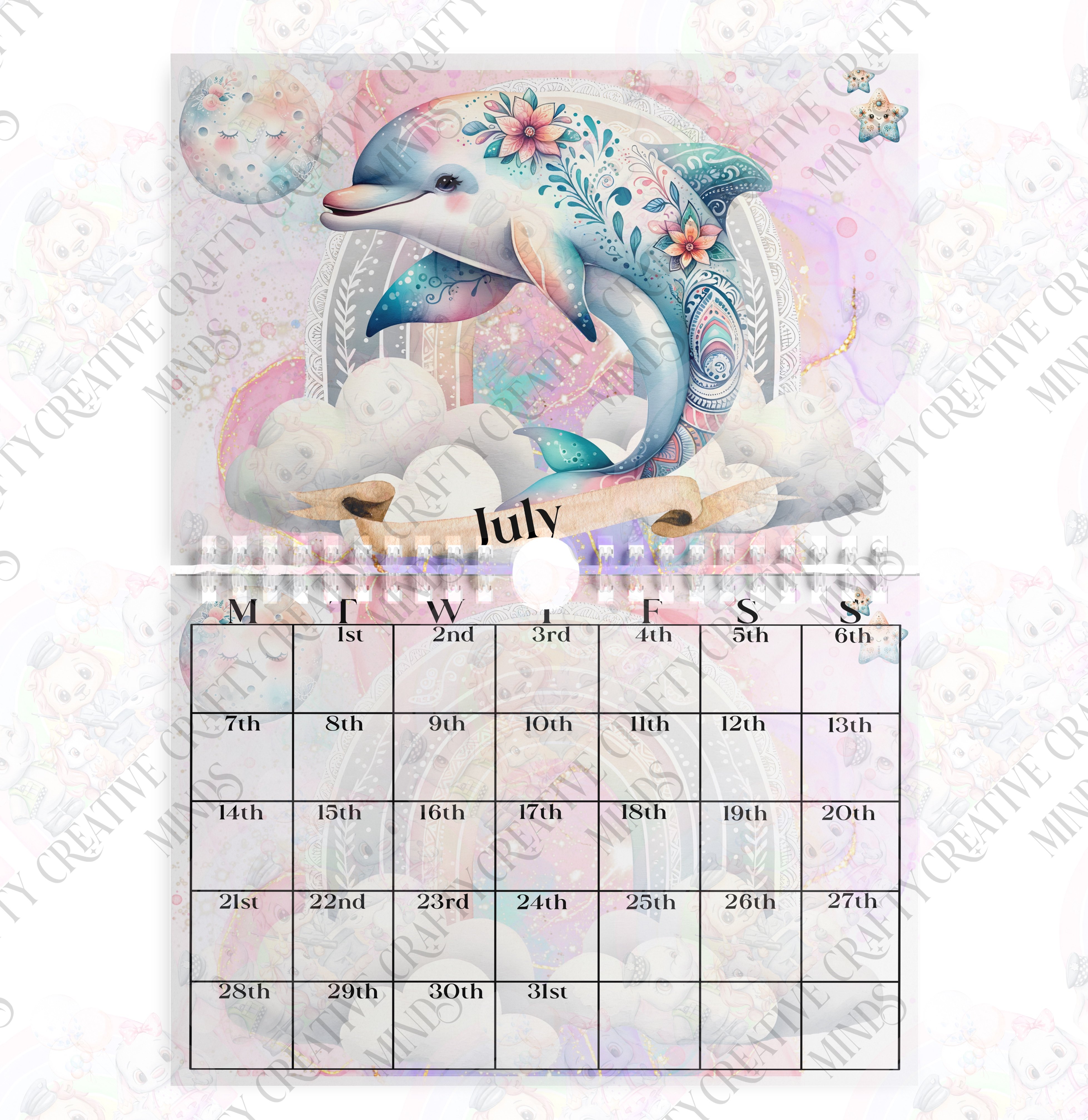 Boho Animal Calendar - Payhip