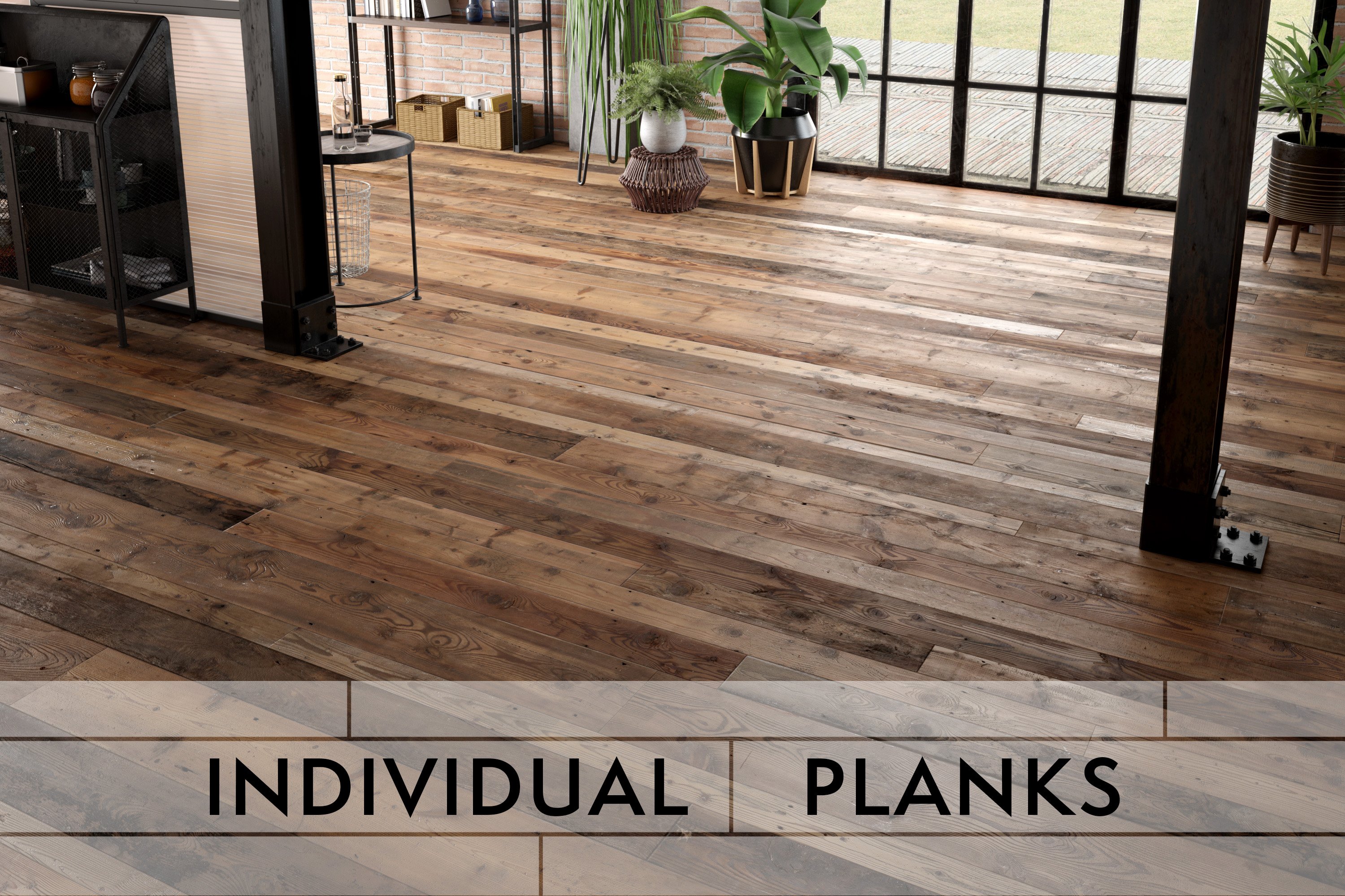 Old Hardwood First Patina - Individual Planks