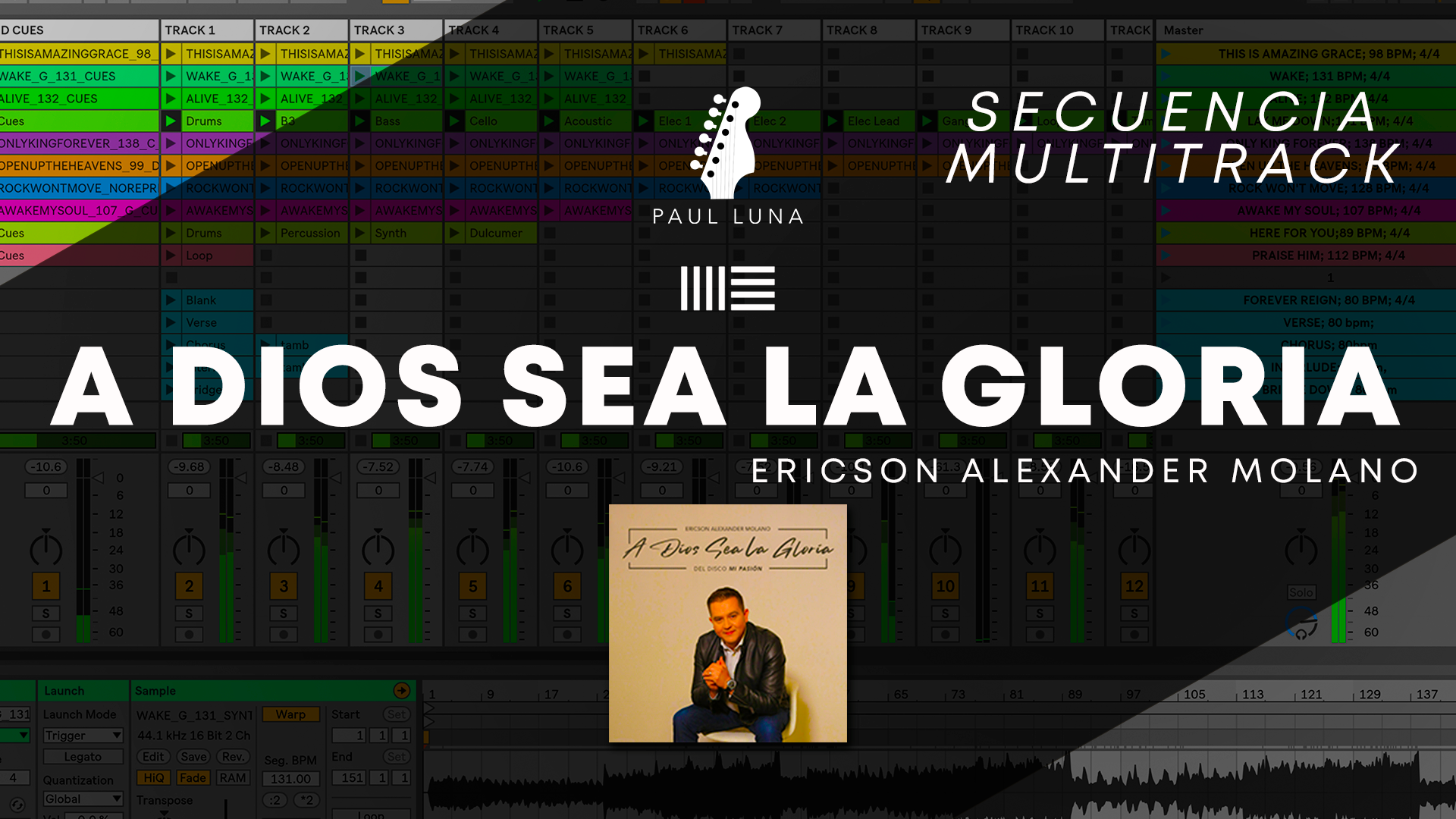 A Dios sea la Gloria - Erickson Alexander Molano - Secuencia Multitrack