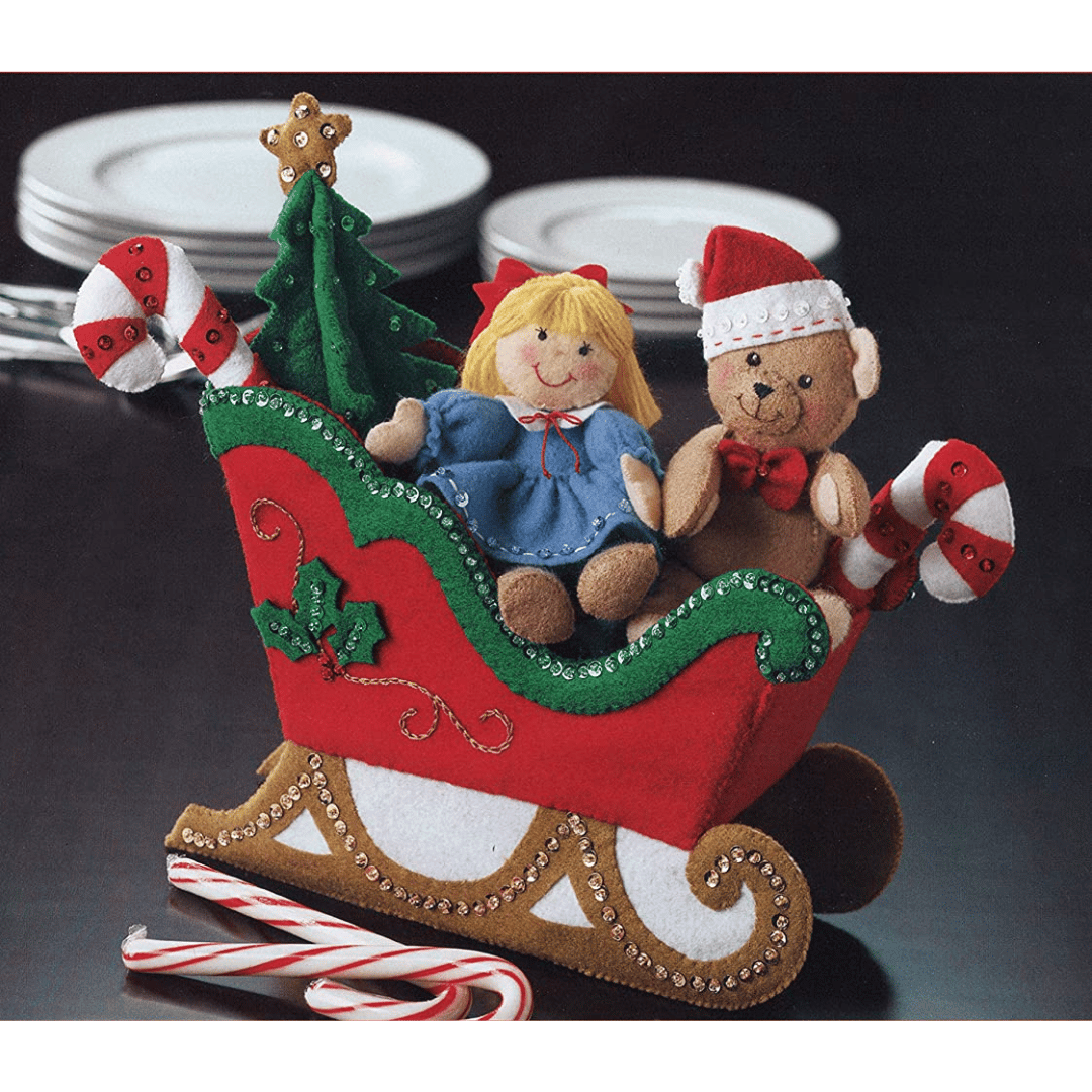 85127 Bucilla Santa's Sleigh with Toys Christmas Kit