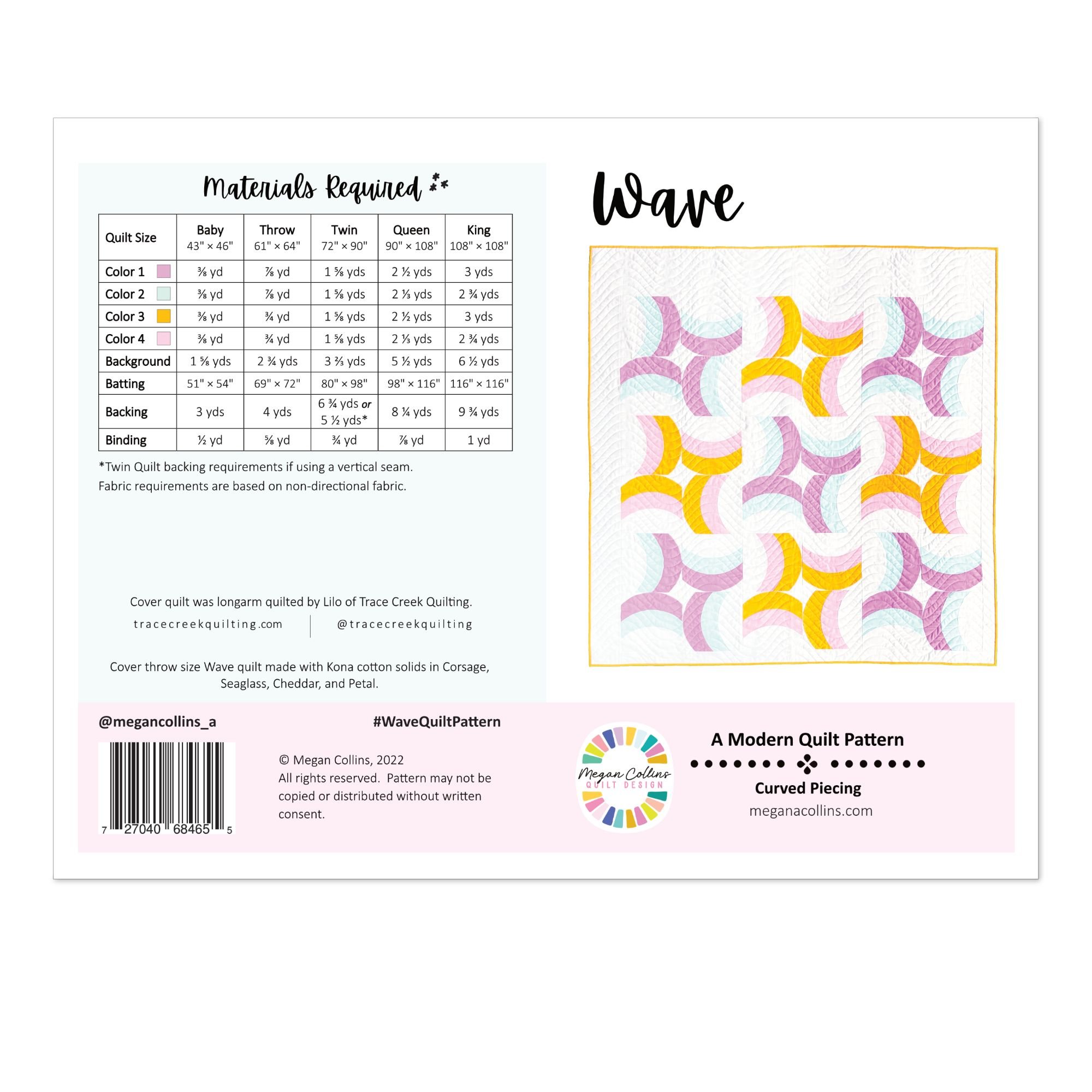 Print Wave Quilt Pattern - Payhip