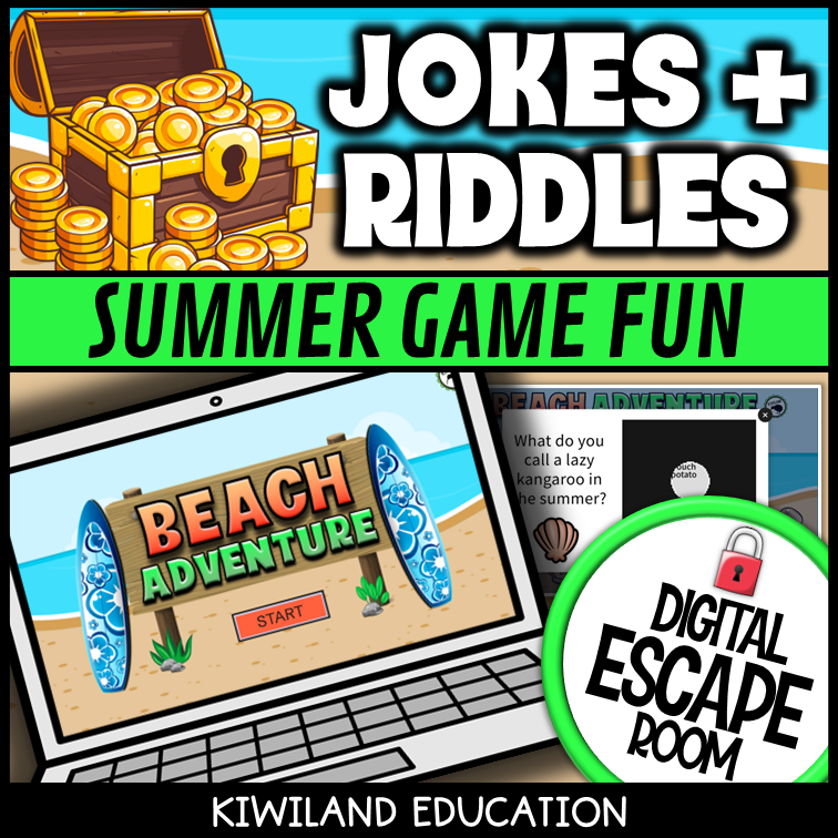 Summer Joke Riddles End of Year Activity Digital Escape Room - Payhip