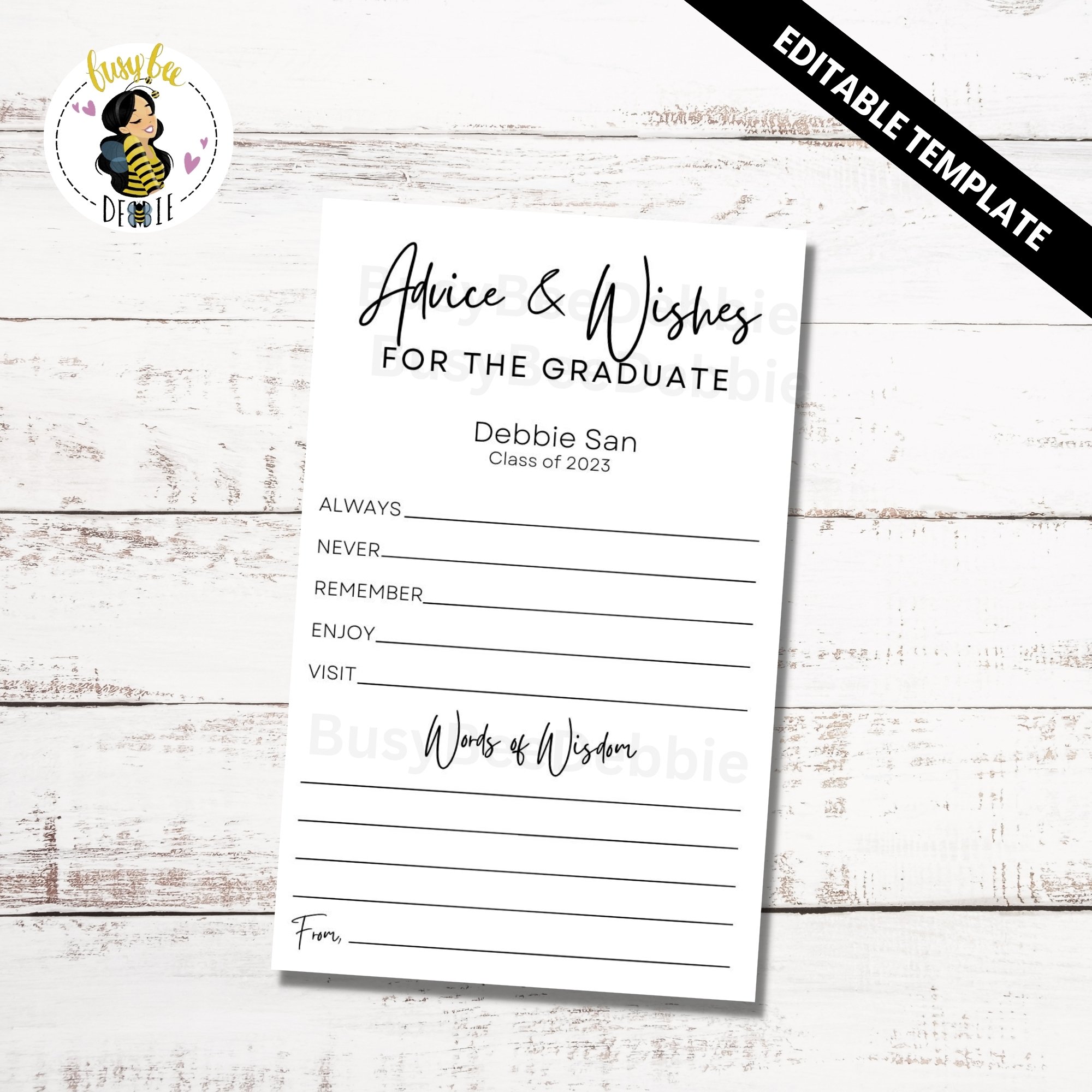 Graduation Advice Cards