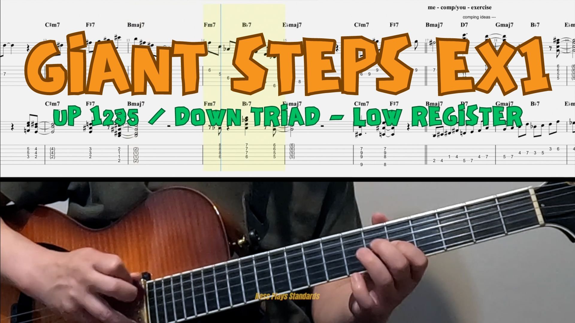 "Giant Steps" Coltrane patterns & triads EX1 and EX2 - Payhip