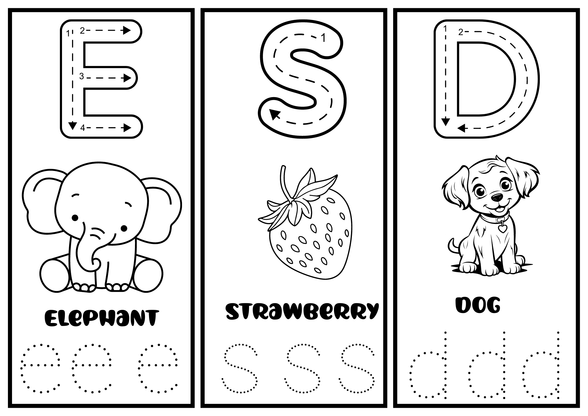 Kids Colour & Trace Bookmarks - Payhip