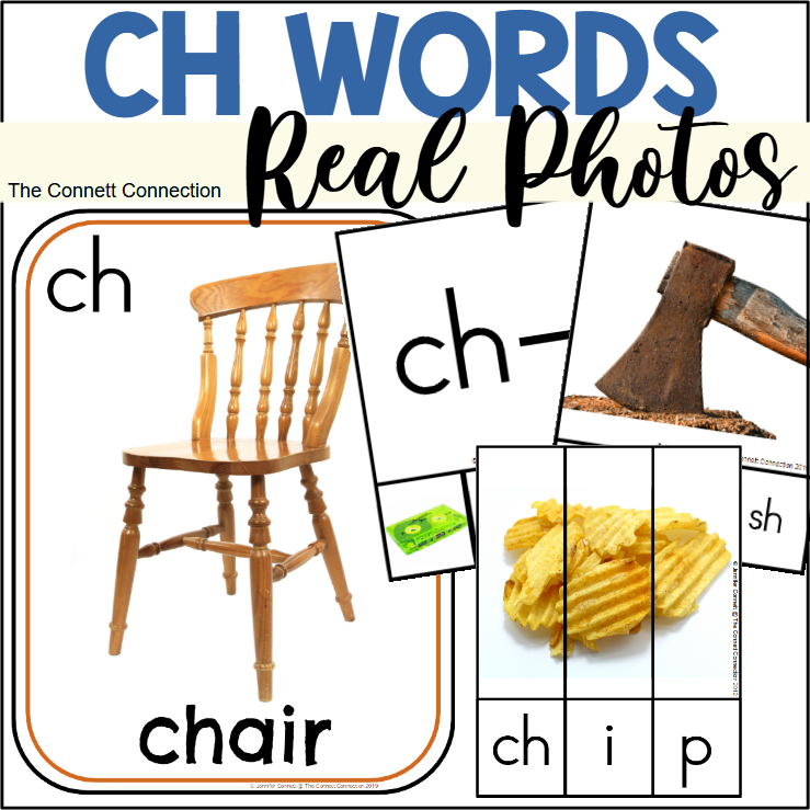 CH Digraph Literacy Centers with Real Photographs