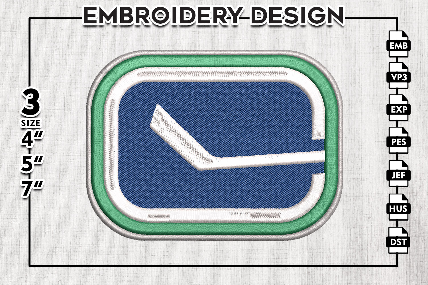 NHL Vancouver Canucks Logo Embroidery Designs, NHL Vancouver Canucks ...